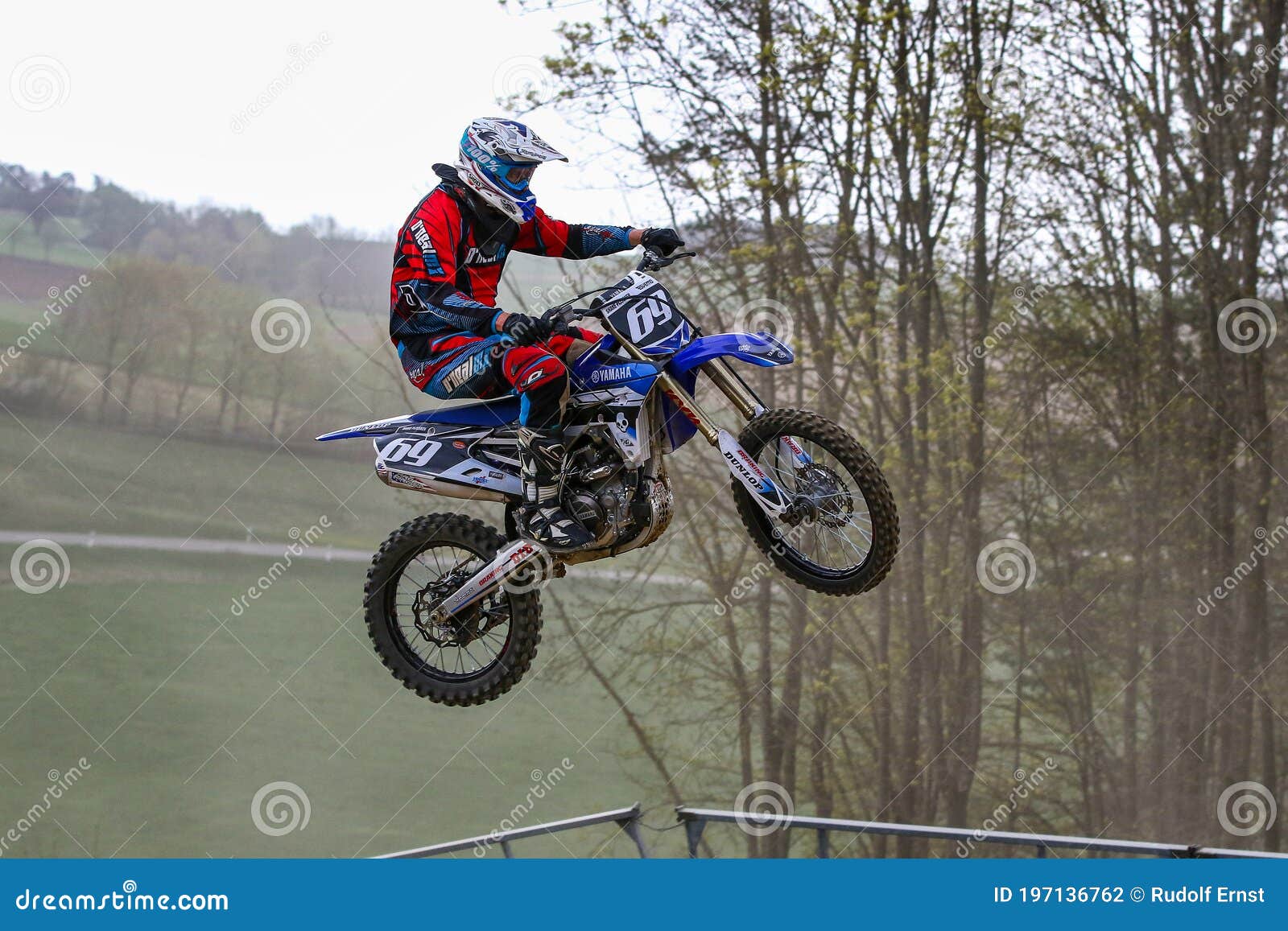 Warching, Germany - June 29, 2019: Motocross Training in Warching ...