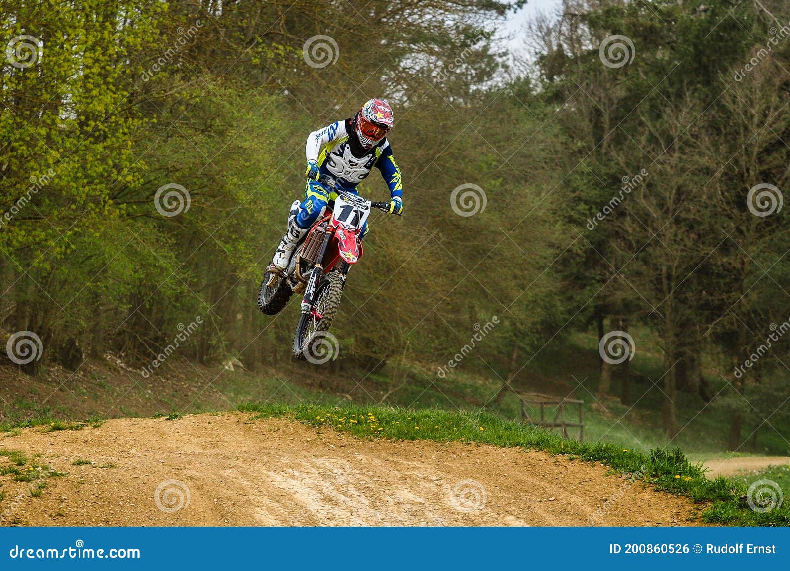 Warching, Germany - June 29, 2019: Motocross Training in Warching ...