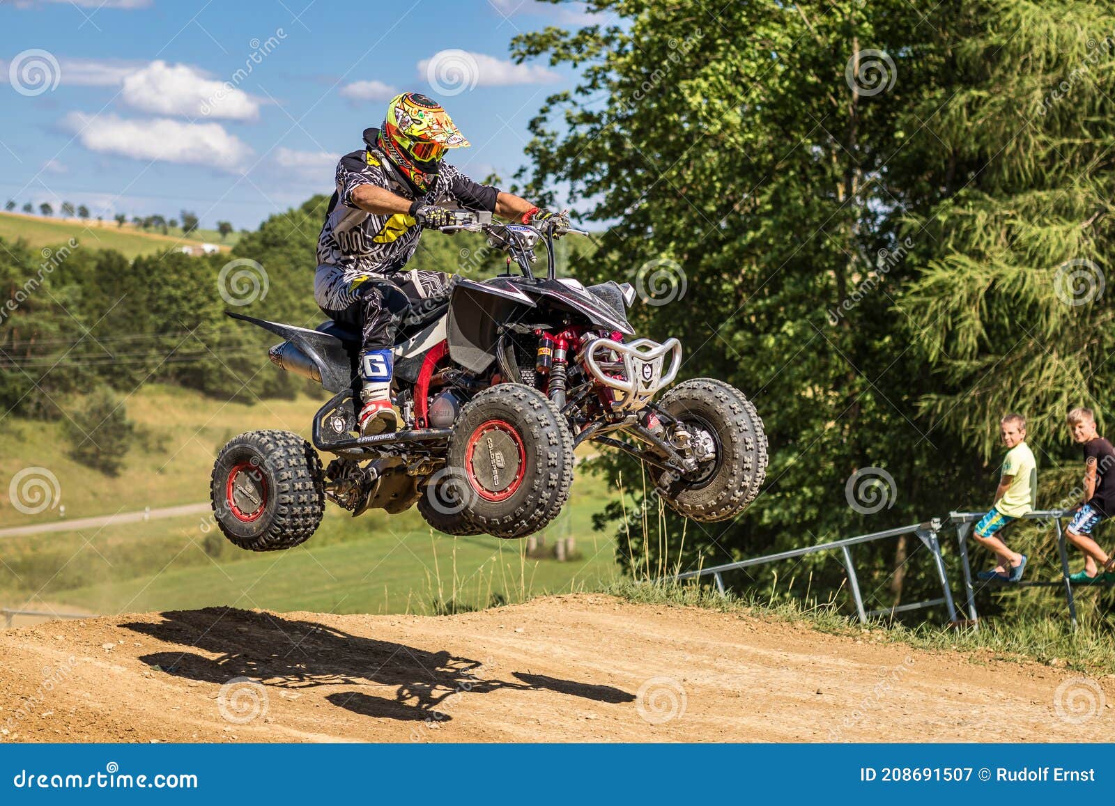 Warching, Germany - June 29, 2019: Motocross Training in Warching ...