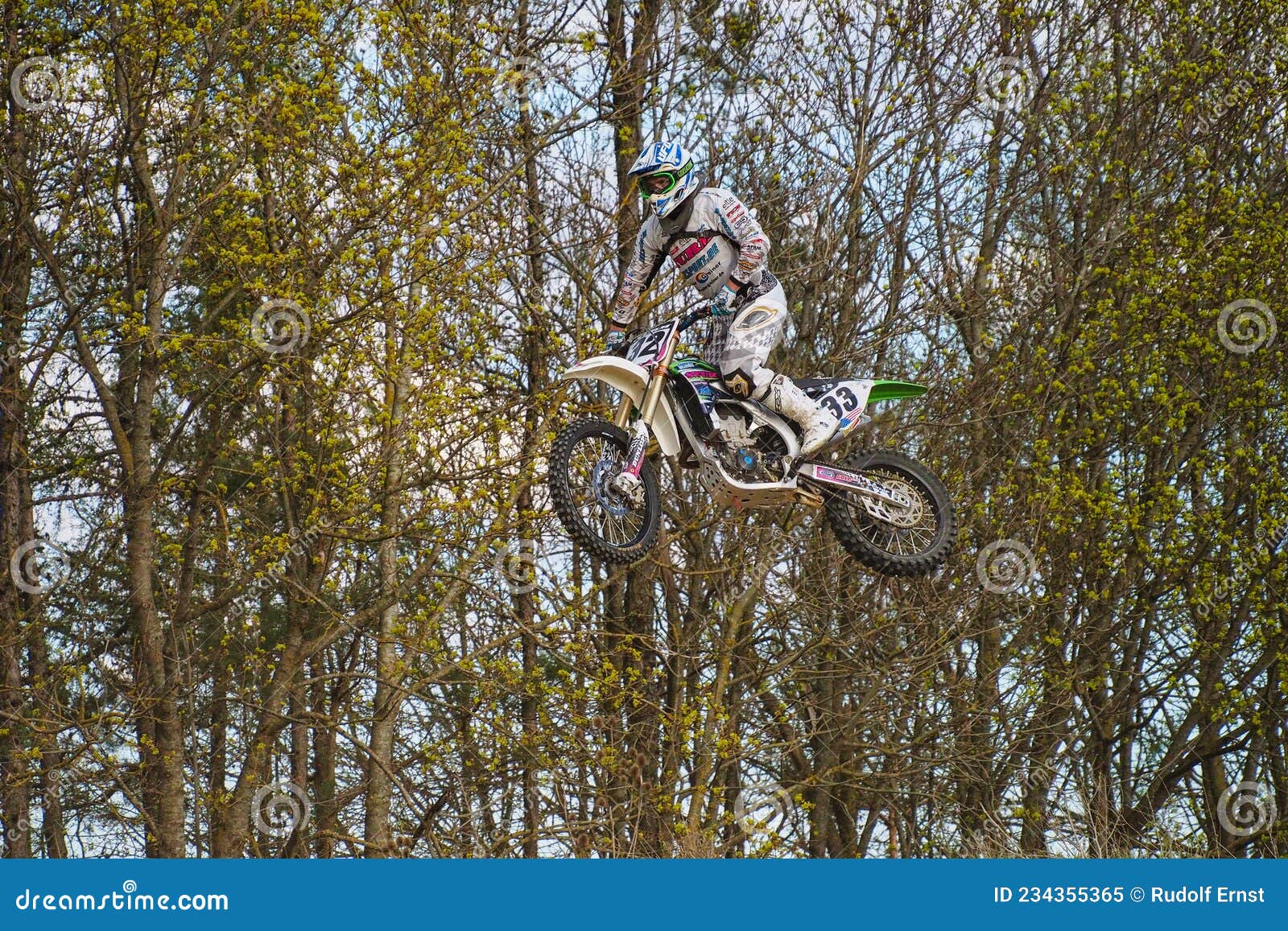 Warching, Germany - June 29, 2021: Motocross Training in Warching ...