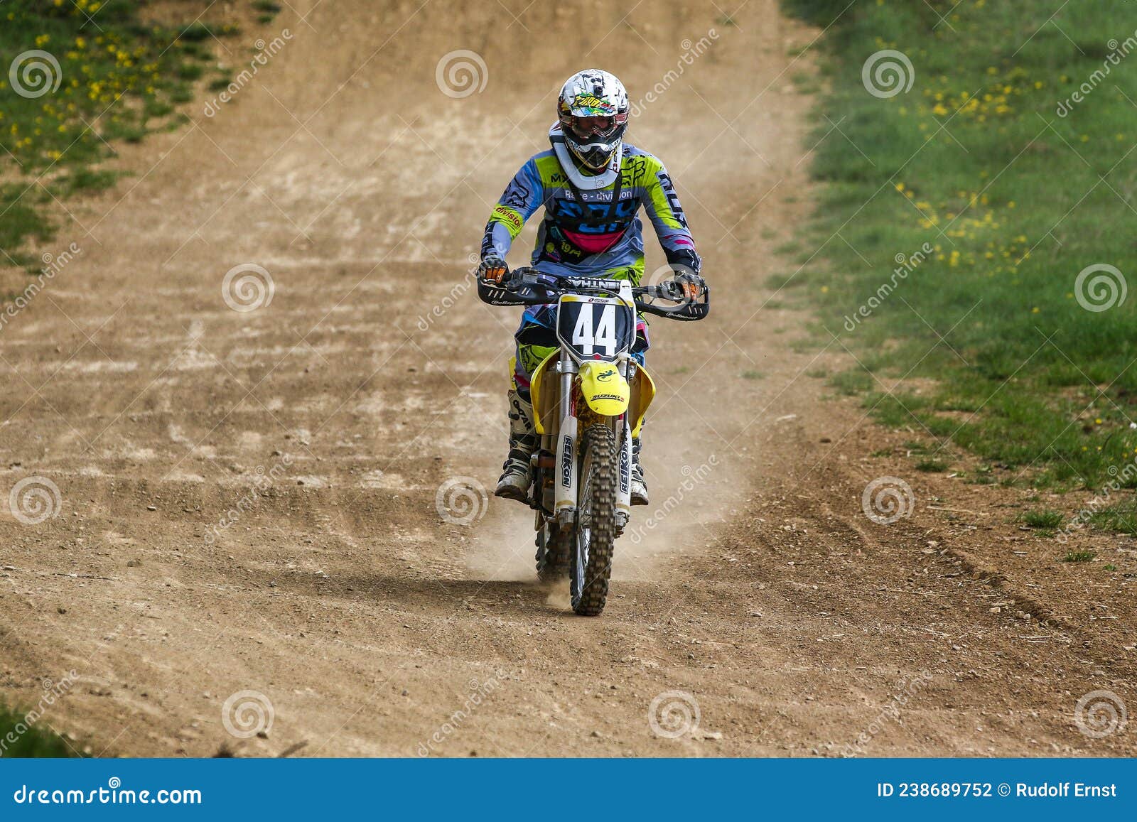 Warching, Germany - June 29, 2021: Motocross Training in Warching ...