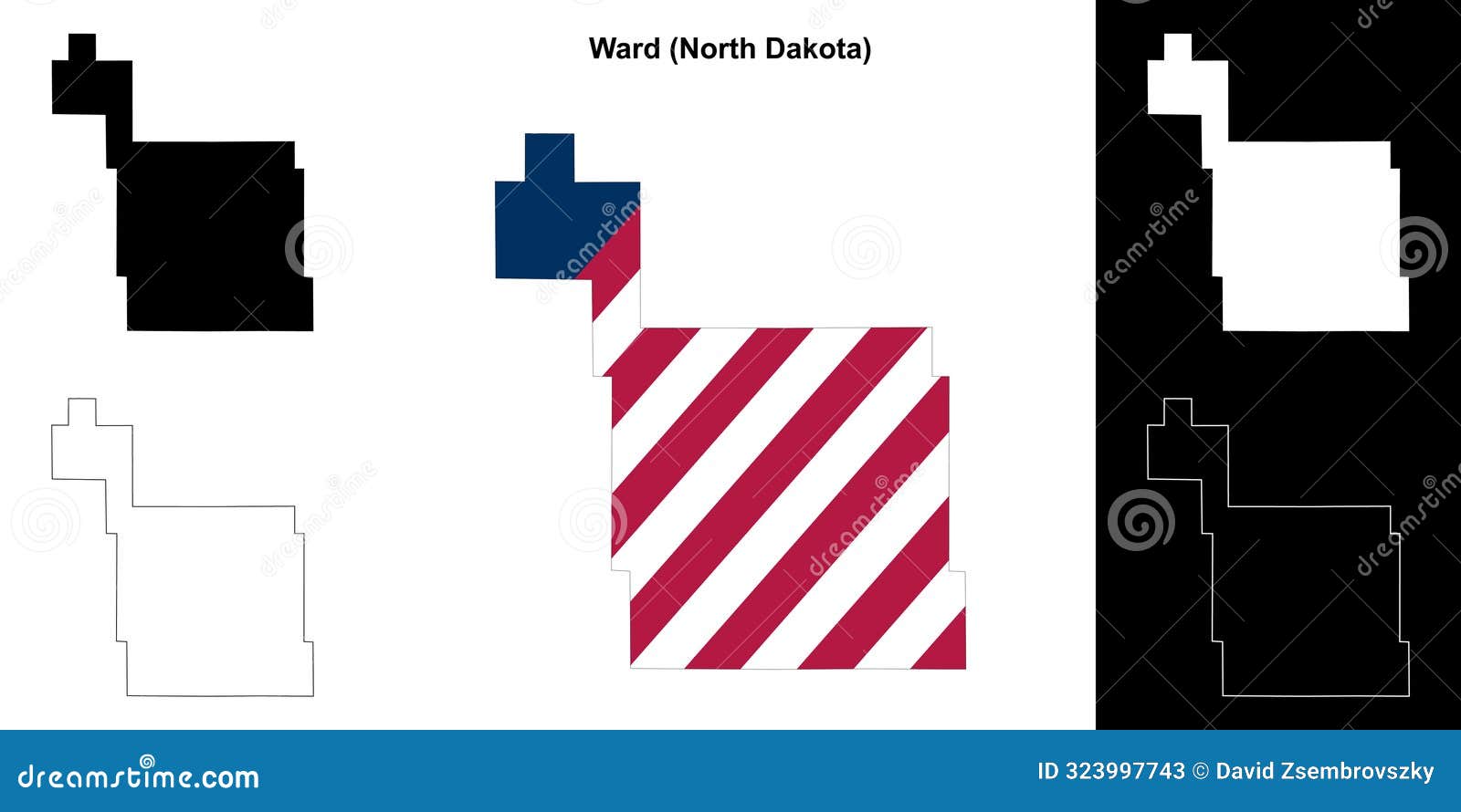 Ward Outline Map Stock Image | CartoonDealer.com #361725145