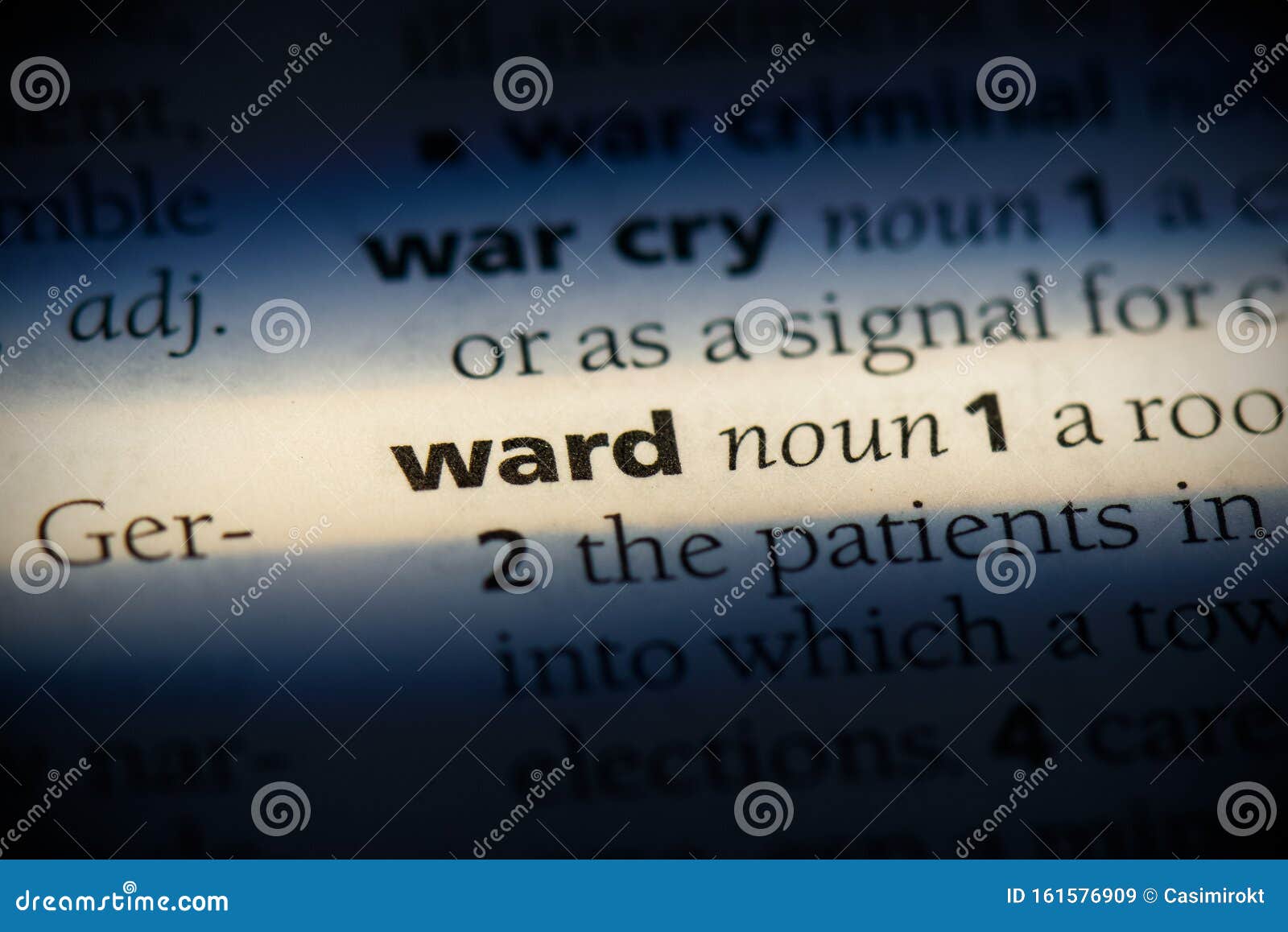 Ward stock image. Image of education, minimal, book - 161576909