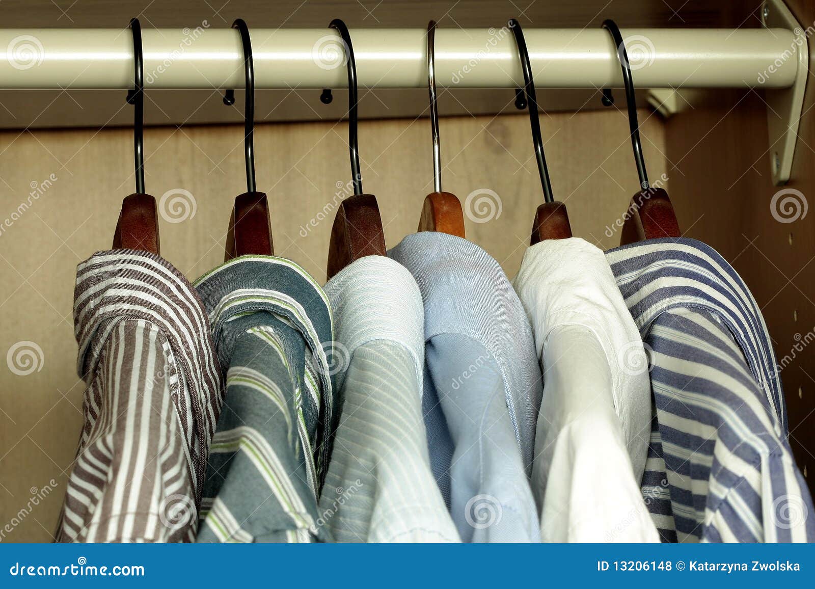 Wardrobe stock photo. Image of business, coat, hanger - 13206148