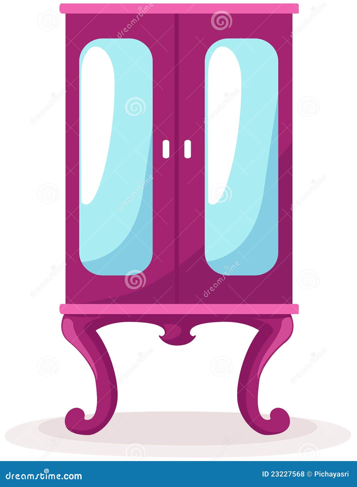 Colorful Wardrobe Cartoon Vector | CartoonDealer.com #13002487