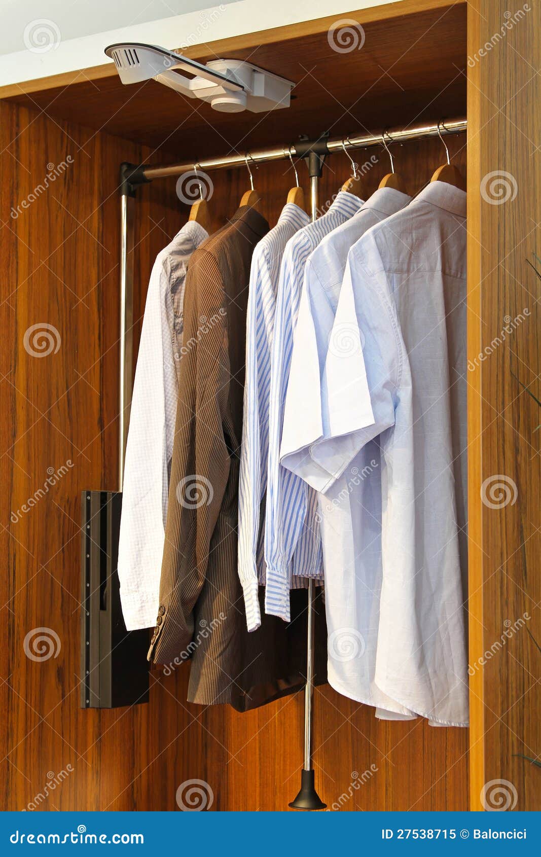 Wardrobe stock image. Image of shirts, locker, garment - 27538715