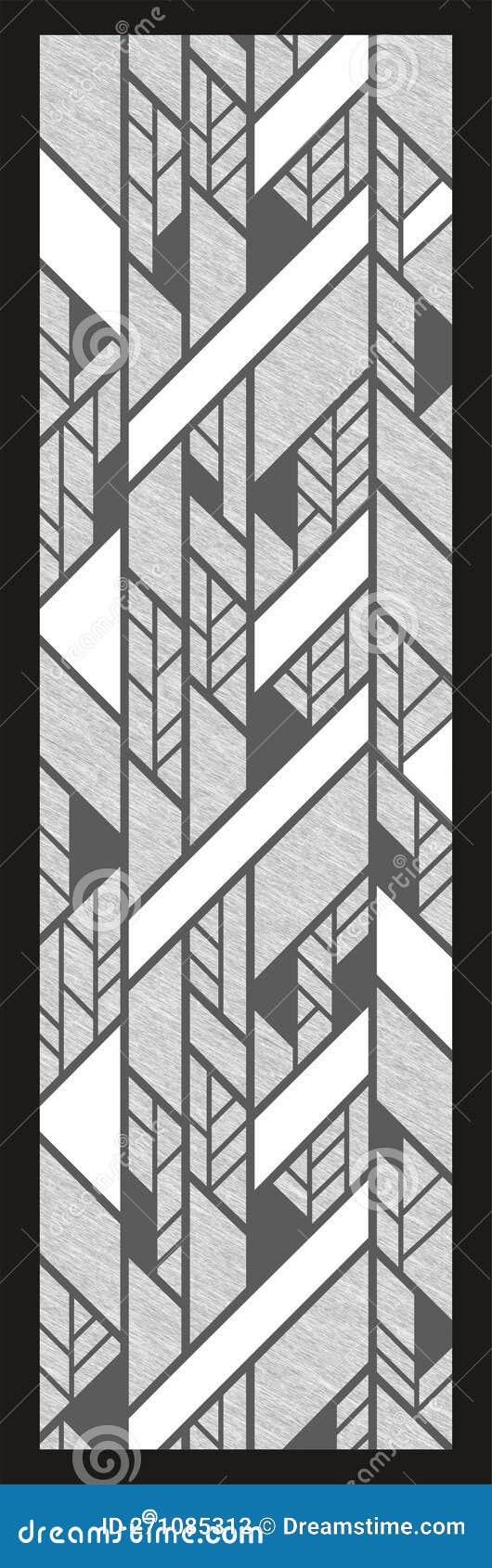 Wardrobe Door Partition Tree Design Cdr Vector Stock Vector ...