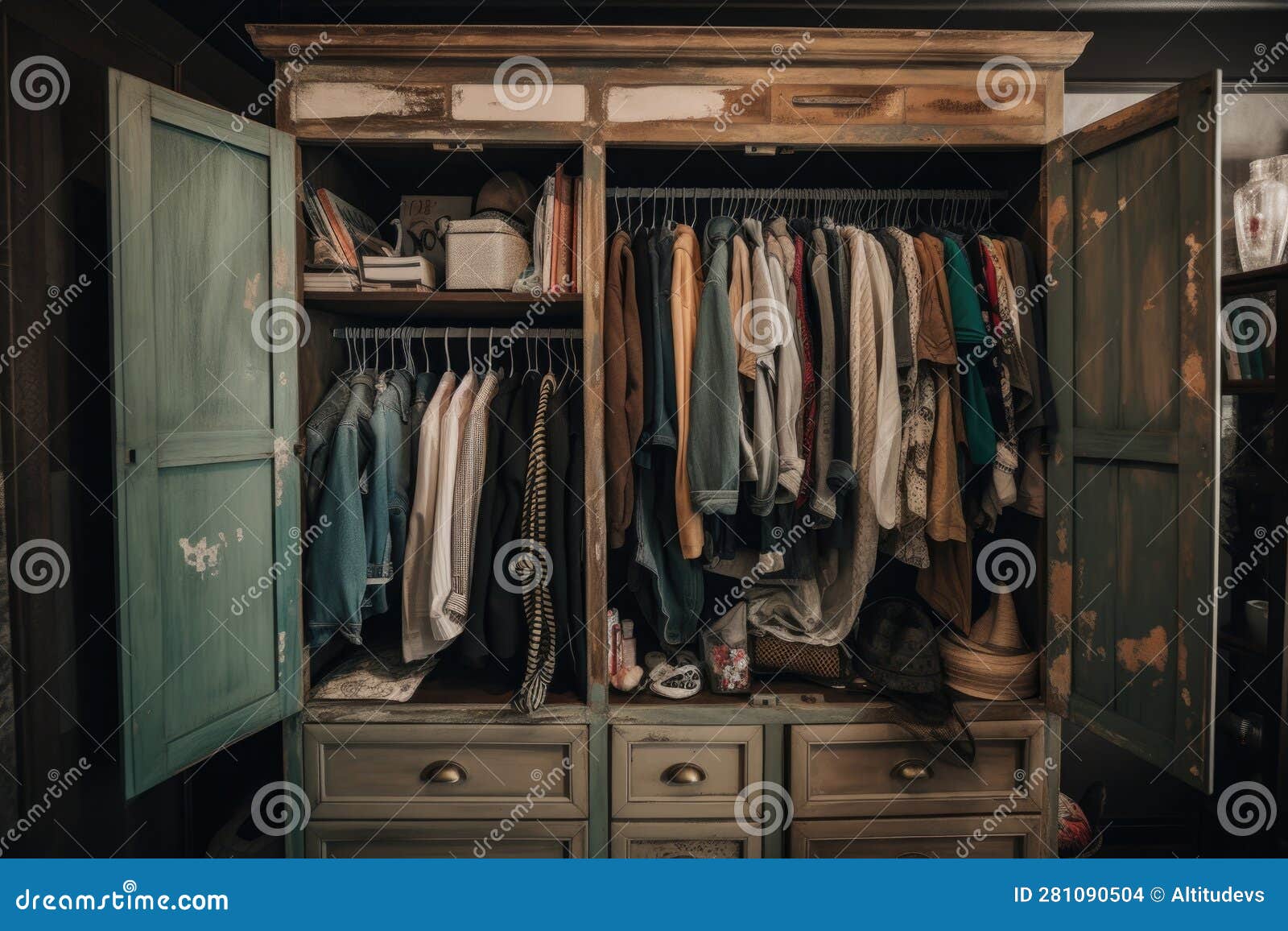 Wardrobe Filled with Custom-made Pieces Made from Upcycled and ...