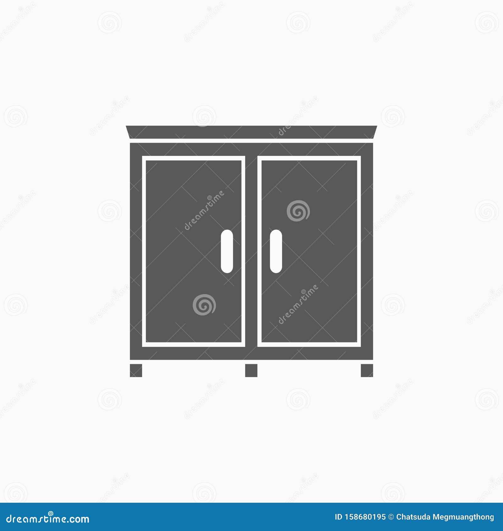 Wardrobe Icon Clothing Clothes Garment Apparel Stock Vector