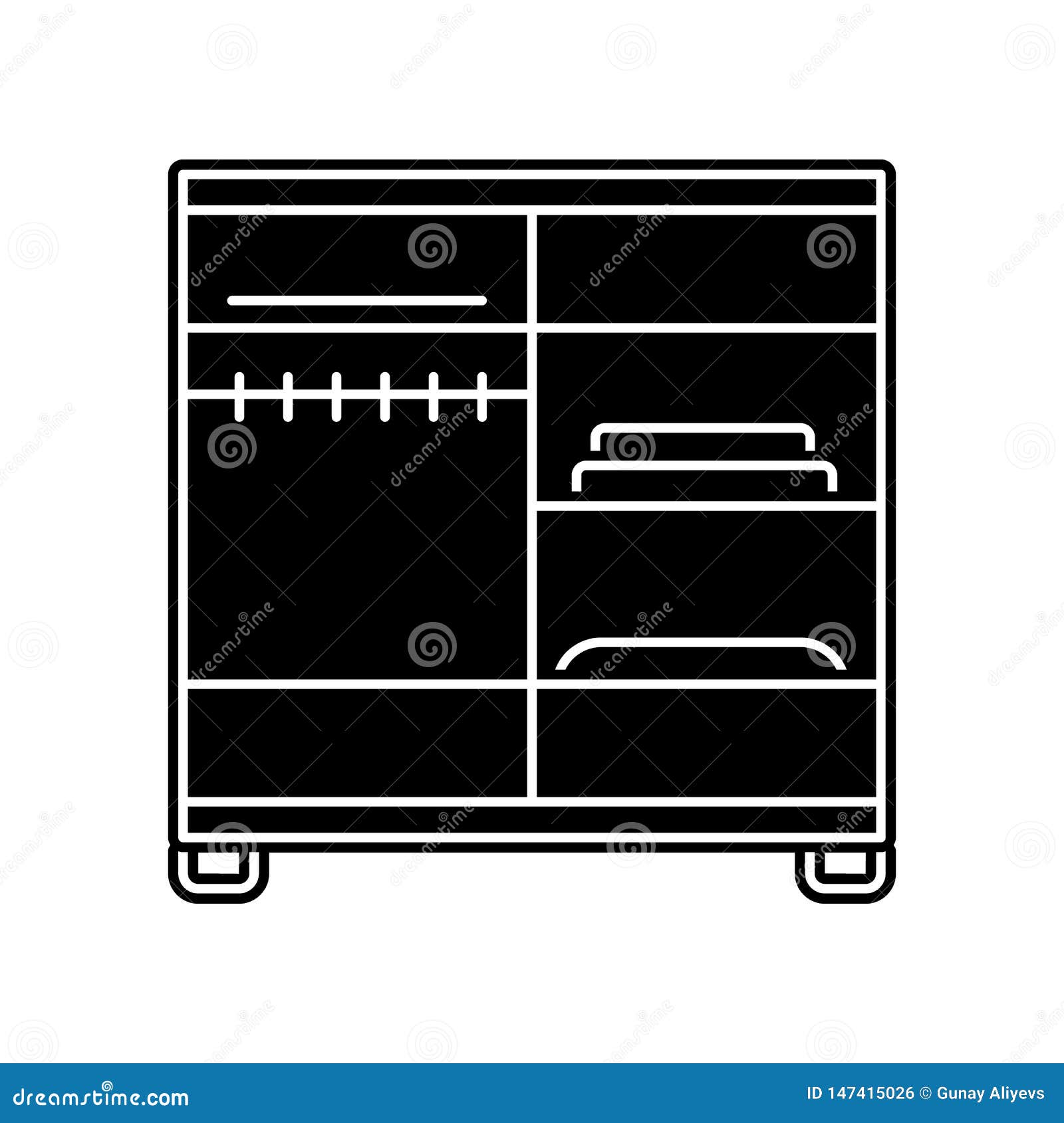 Wardrobe Icon. Element of Household for Mobile Concept and Web Apps ...