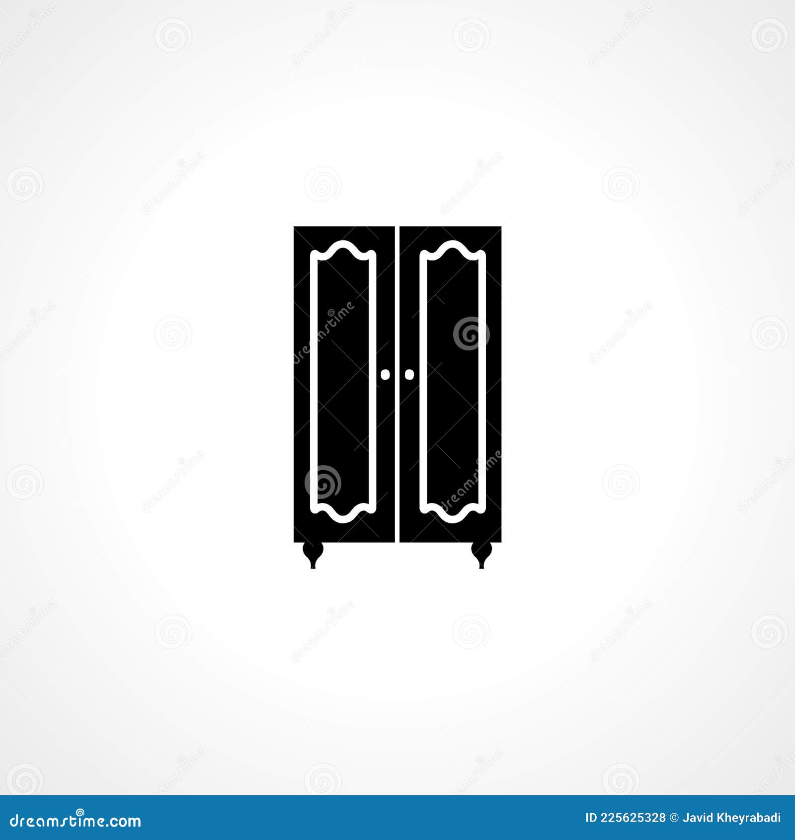 Wardrobe Icon. Wardrobe Vector Icon. Wardrobe Isolated Icon Stock ...