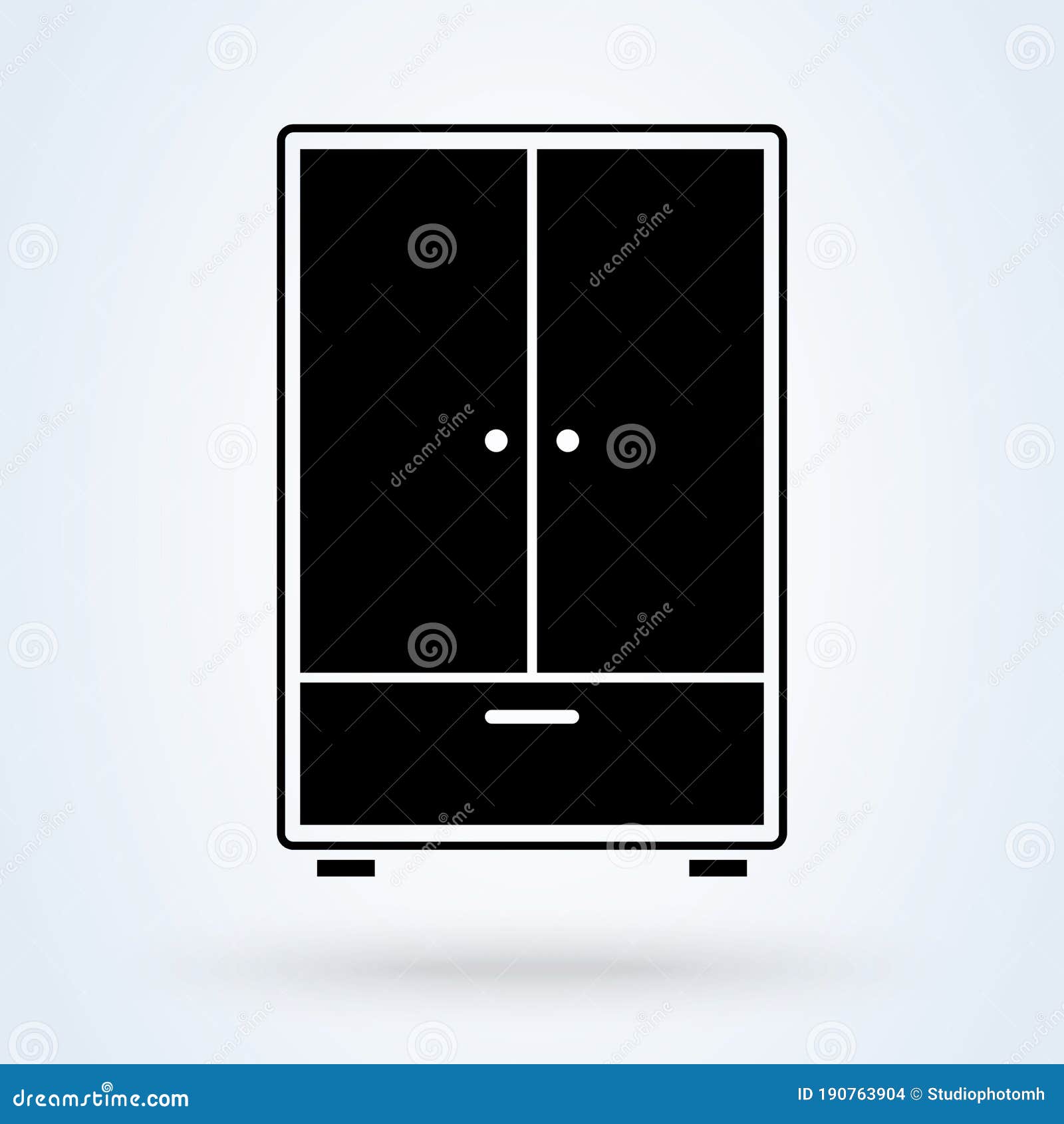 Wardrobe Icon. Vector Simple Modern Design Illustration Stock Vector ...