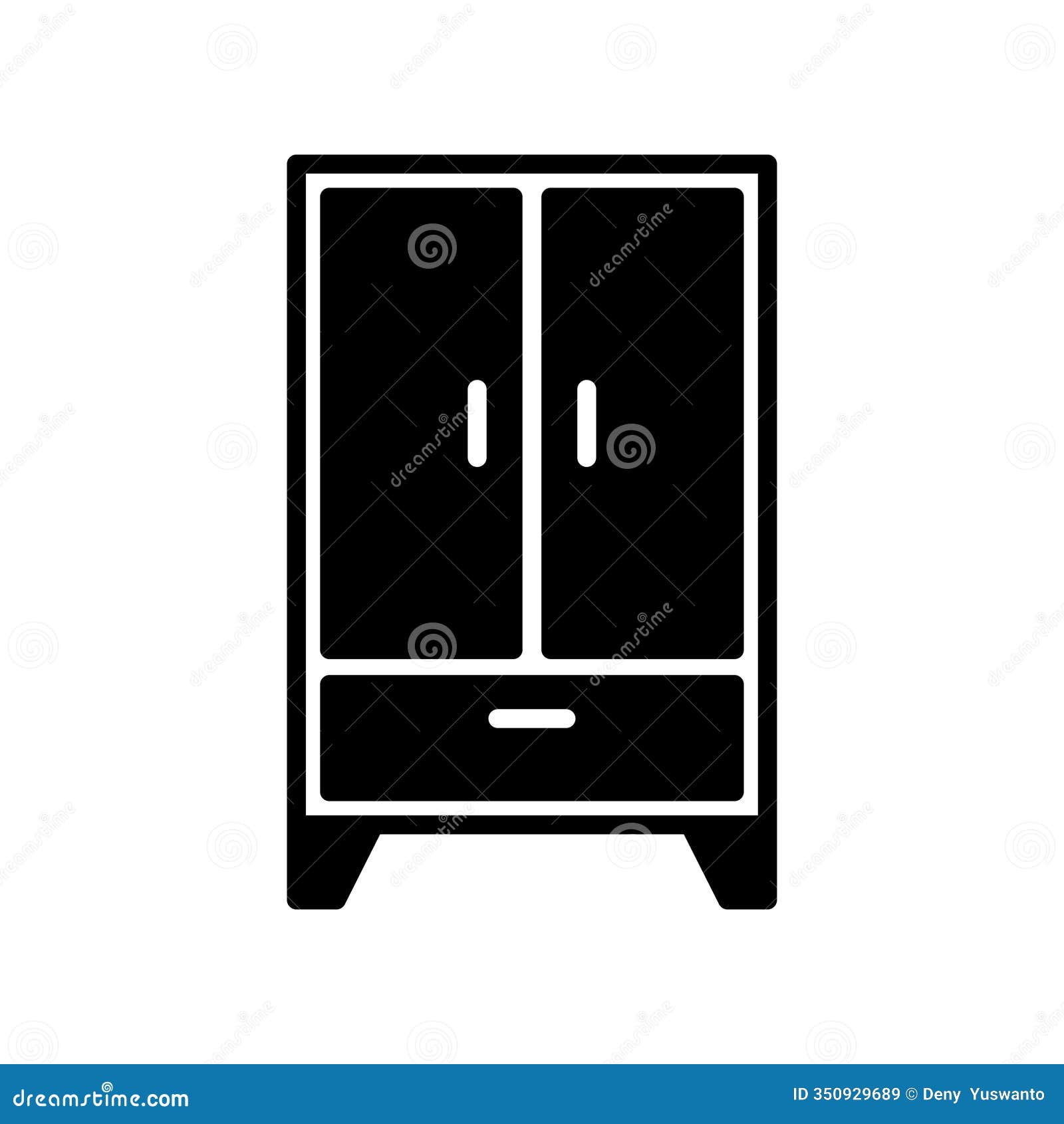 Wardrobe Icon Vector Isolated On White Background, Wardrobe Sign ...