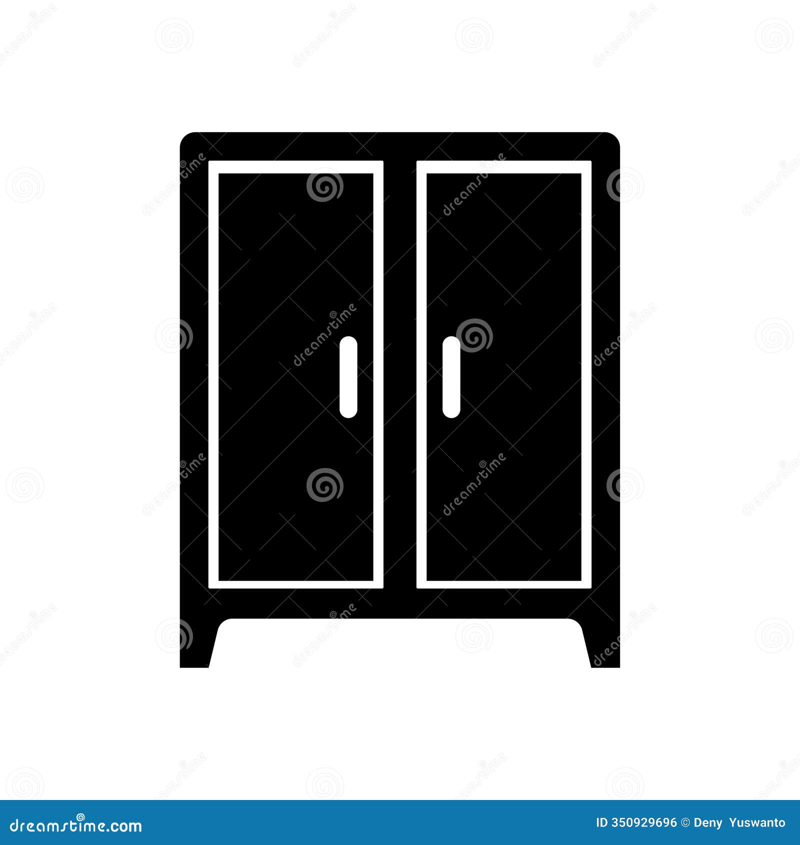 Wardrobe Icon Vector Isolated On White Background, Wardrobe Sign ...