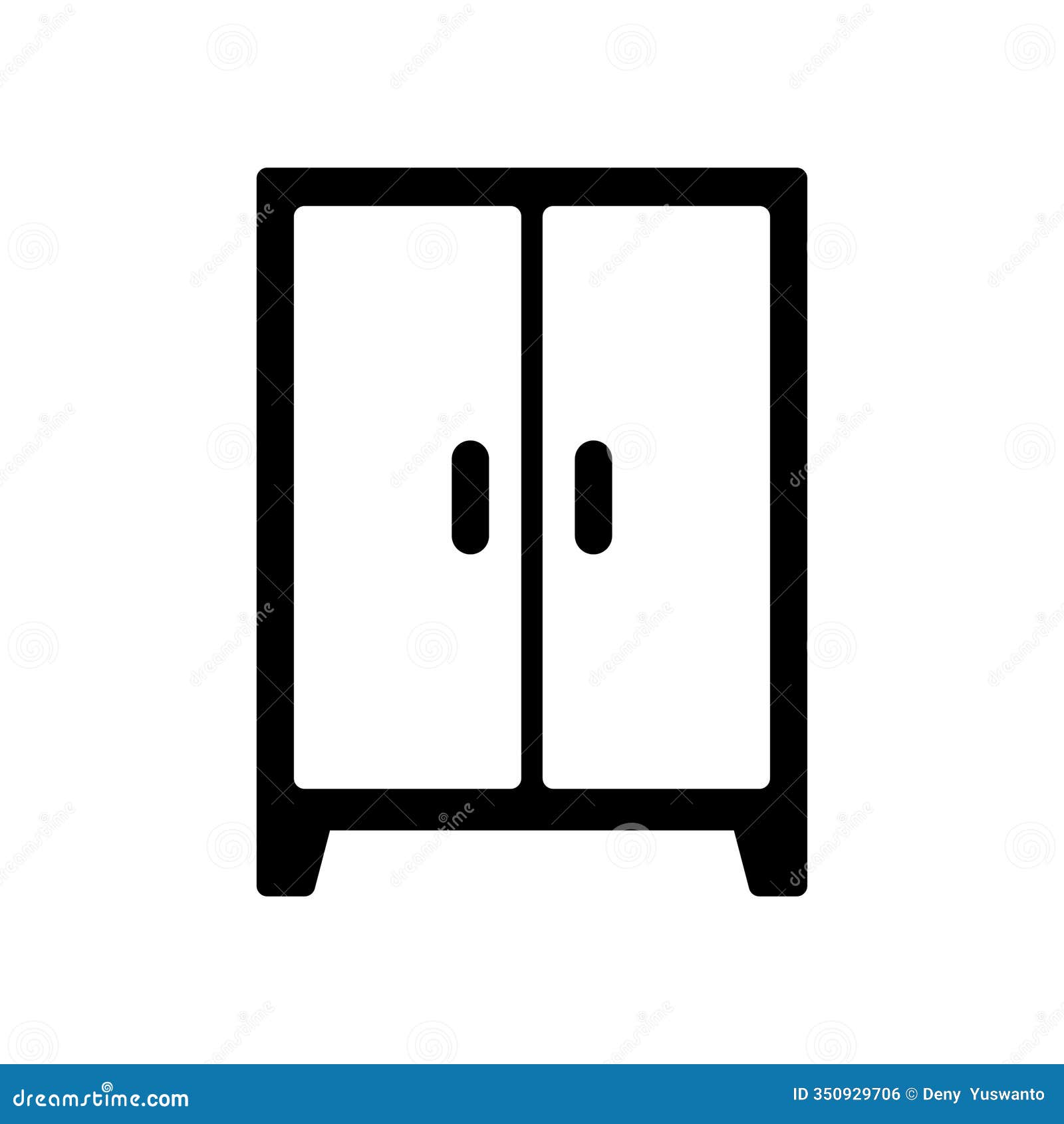 Wardrobe Icon Vector Isolated On White Background, Wardrobe Sign ...