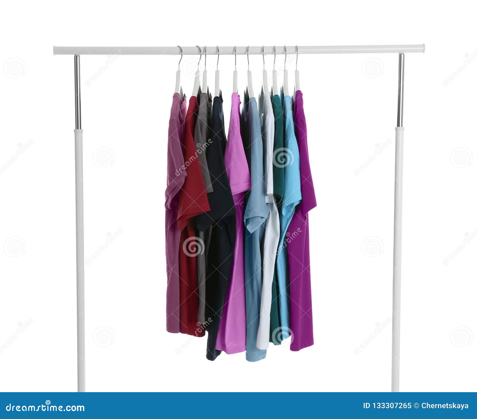 Wardrobe Rack with Men Clothes Stock Image - Image of sale, cleaning ...