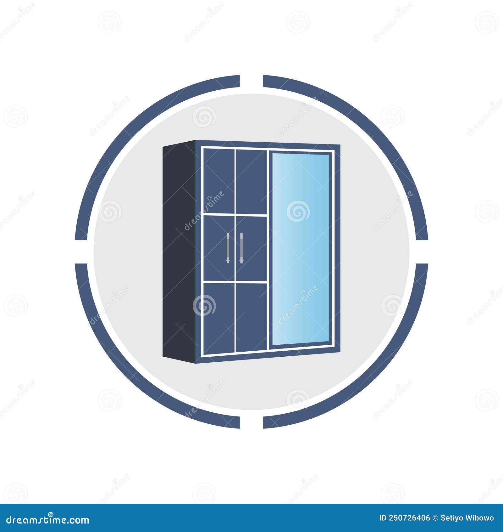 Wardrobe Vector Icon Background Logo Template Stock Vector ...