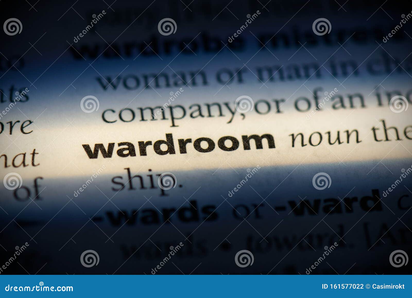 Wardroom stock photo. Image of concept, printed, vocabulary - 161577022