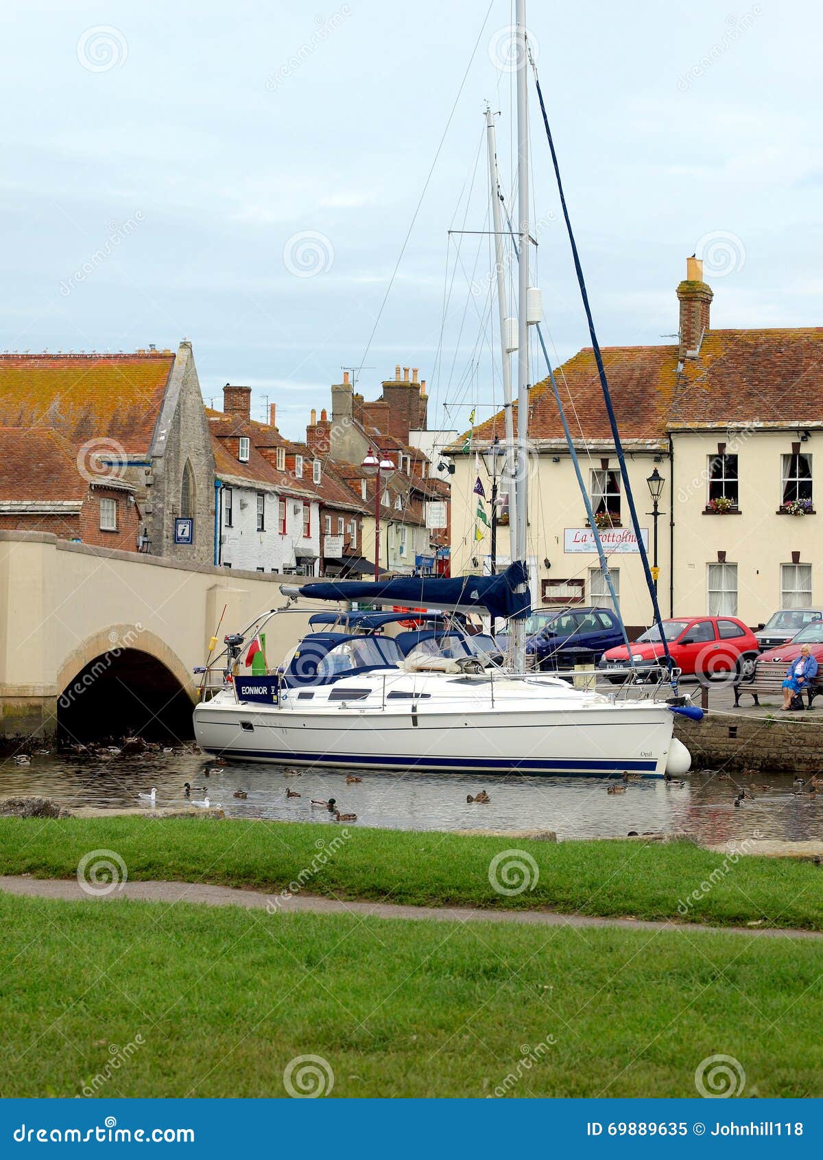 Wareham Quay, Dorset. editorial image. Image of carpark - 69889635