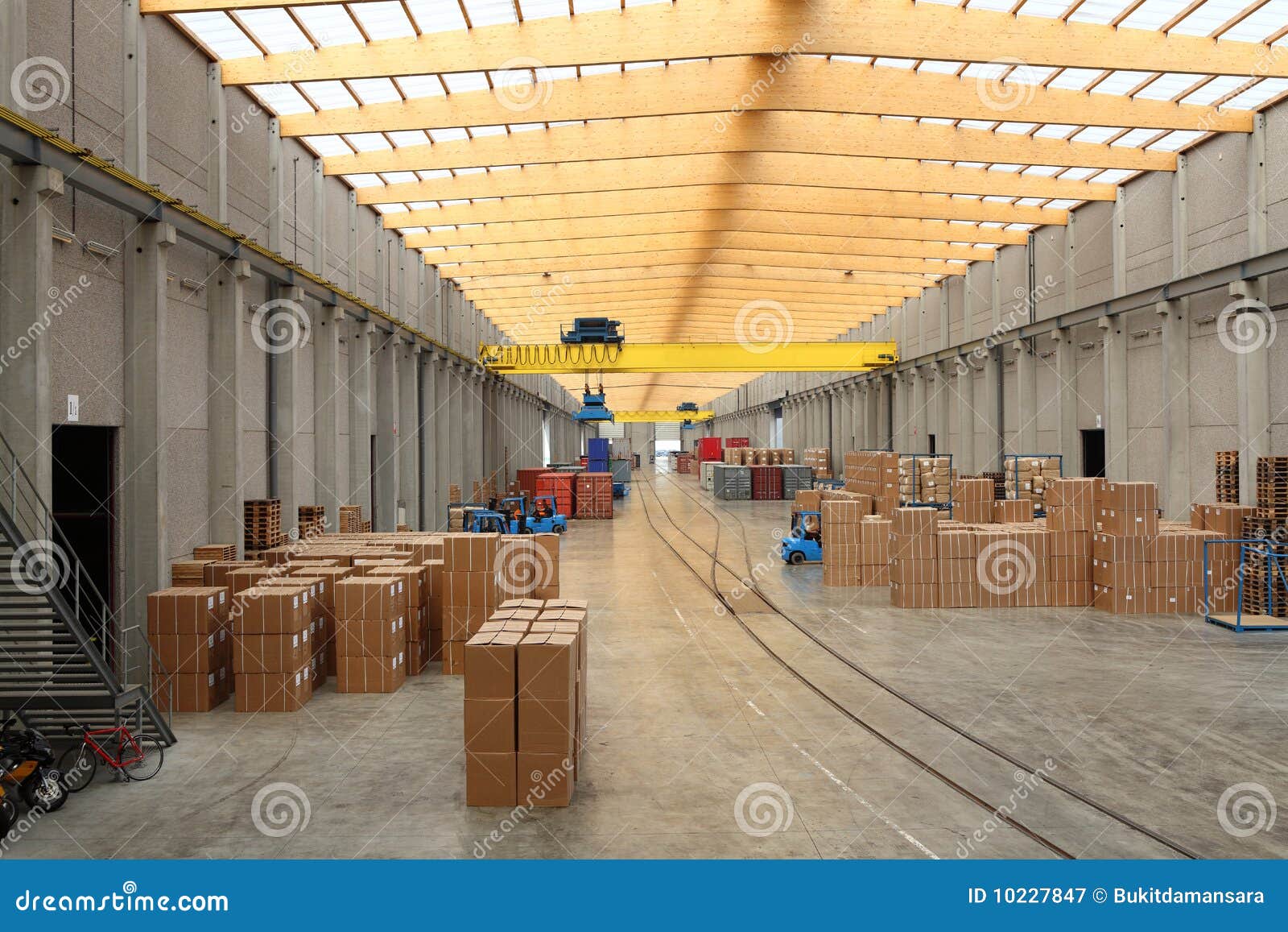 Warehouse stock image. Image of work, loading, horizontal - 10227847