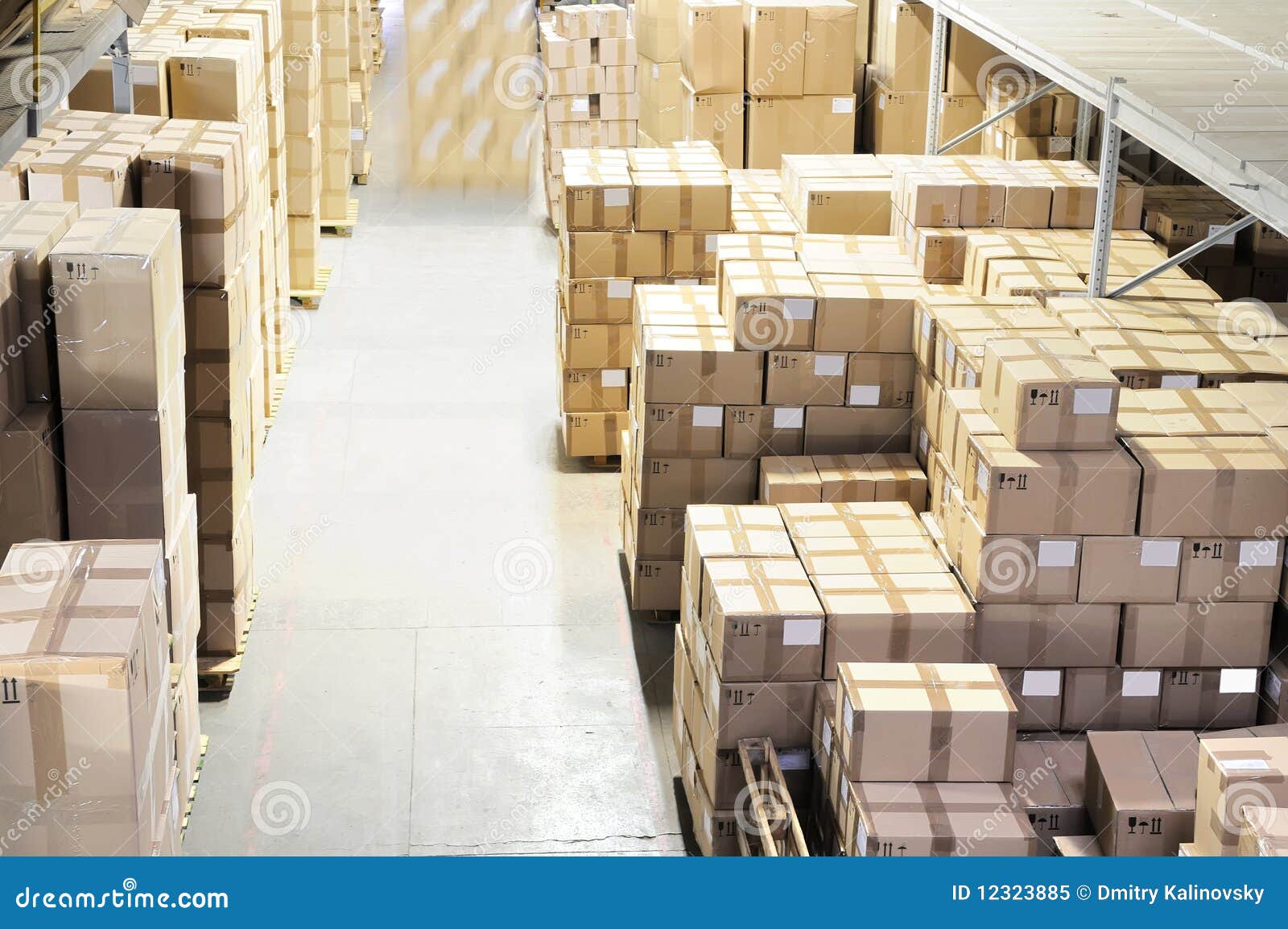 Warehouse stock image. Image of distribution, group, objects - 12323885