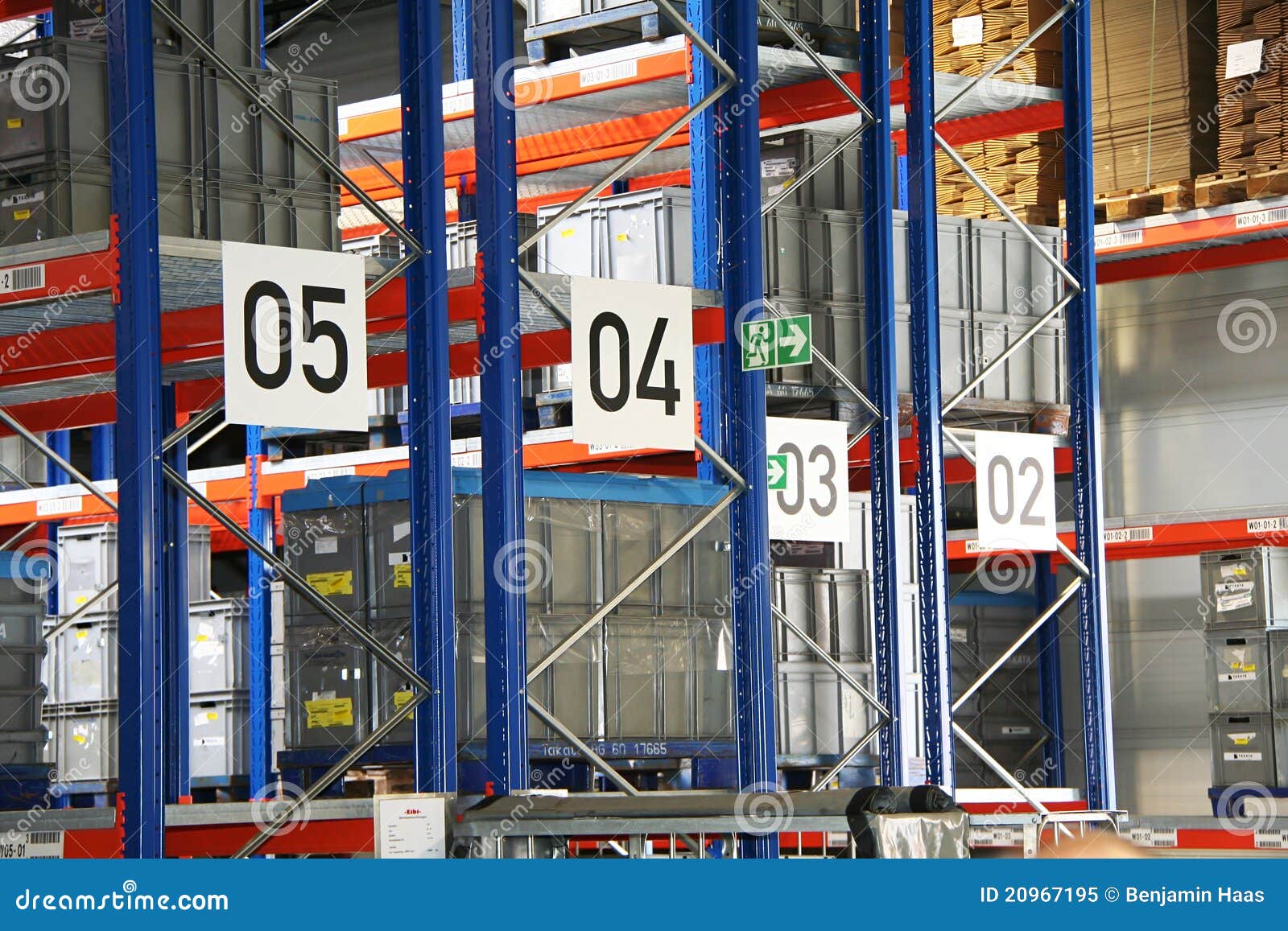 Warehouse stock image. Image of distribution, building - 20967195
