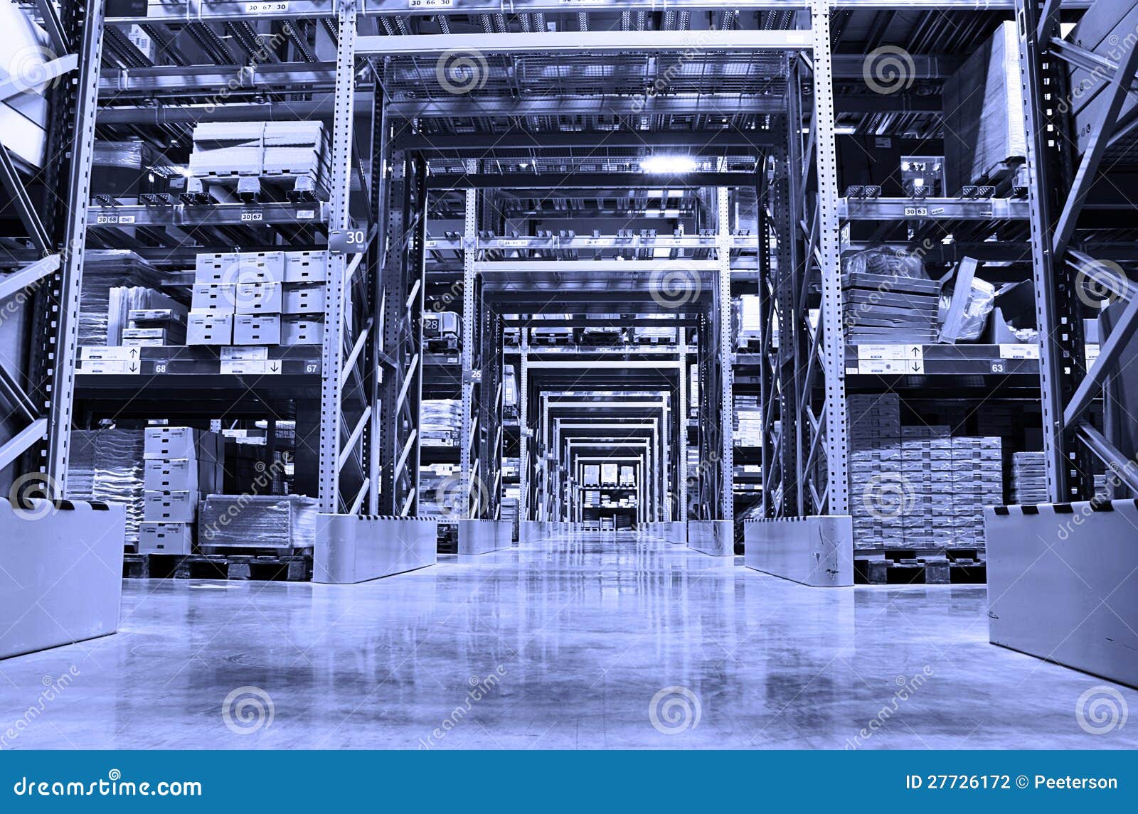 Warehouse stock photo. Image of depot, merchandise, storage - 27726172
