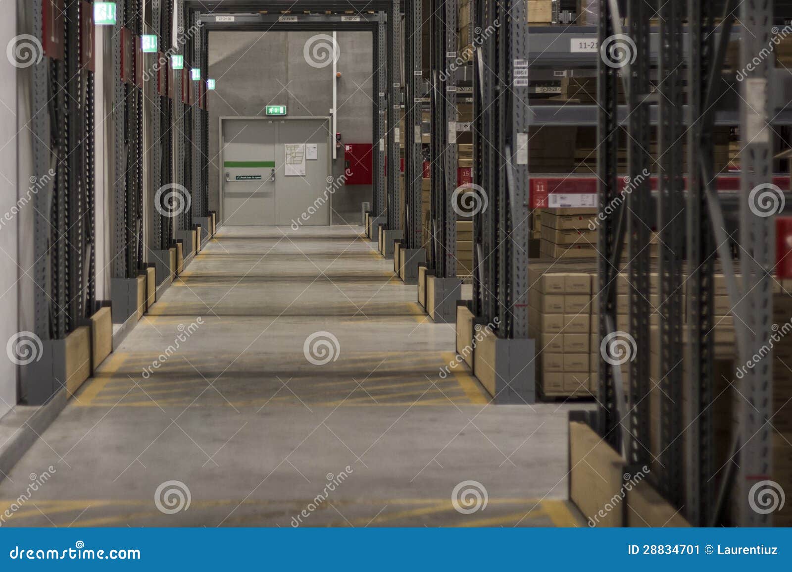 Warehouse stock image. Image of industries, depth, environment - 28834701