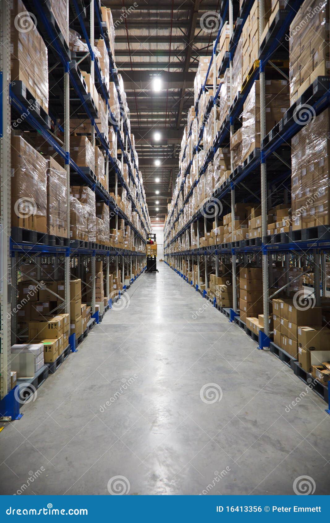Warehouse aisle stock photo. Image of rack, aisle, depot - 16413356