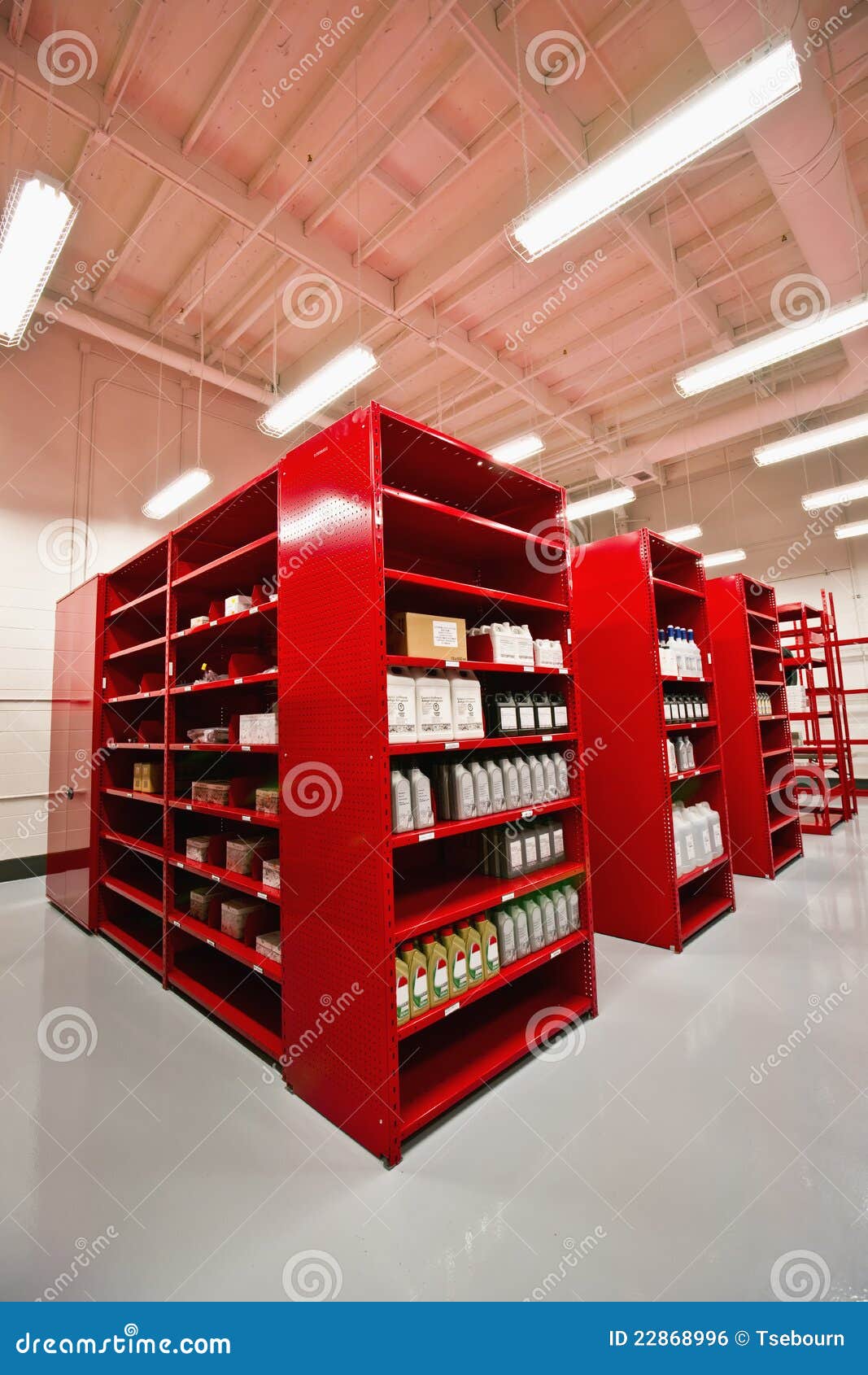 Warehouse at Auto Dealership Stock Photo - Image of package ...