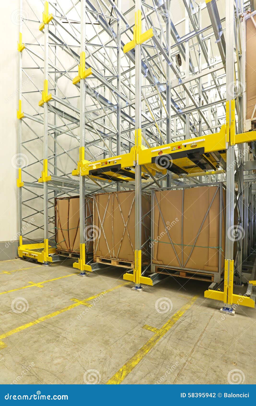 Warehouse Automation stock photo. Image of solution, shelving - 58395942