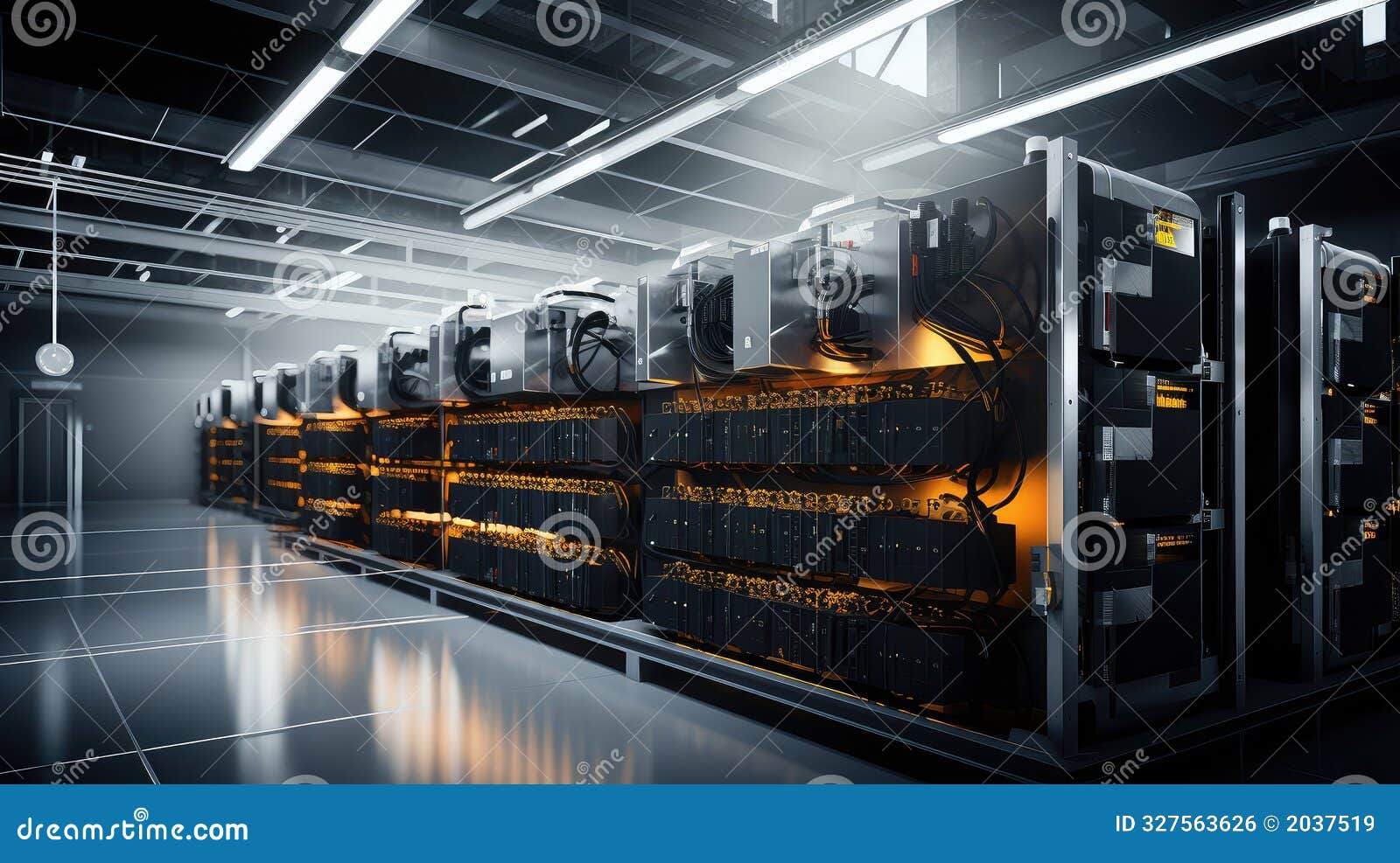 Warehouse Battery System Stock Illustration | CartoonDealer.com #327563626