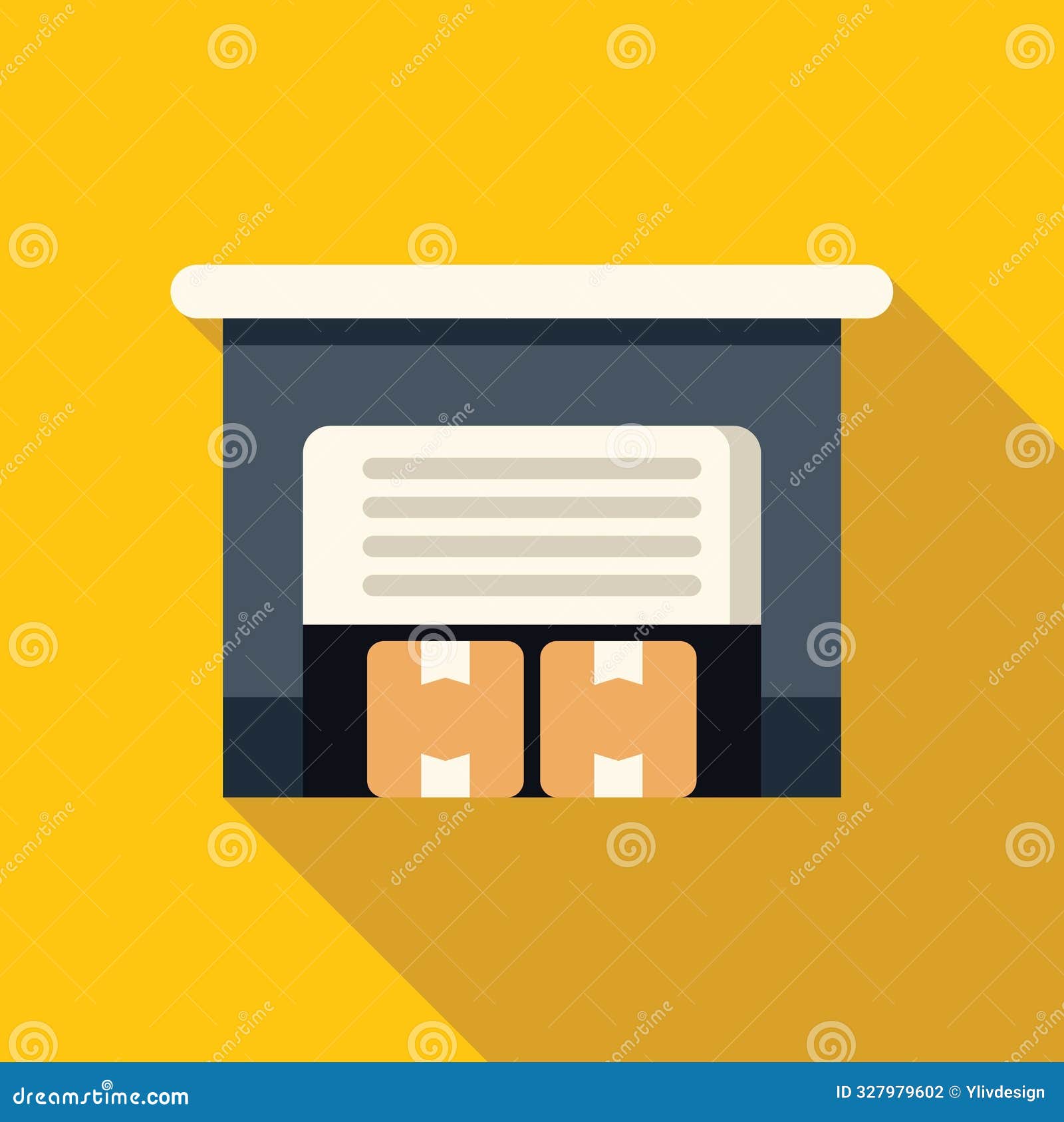 Closed Roller Shutter Door Protecting Building Inside From Burglars ...