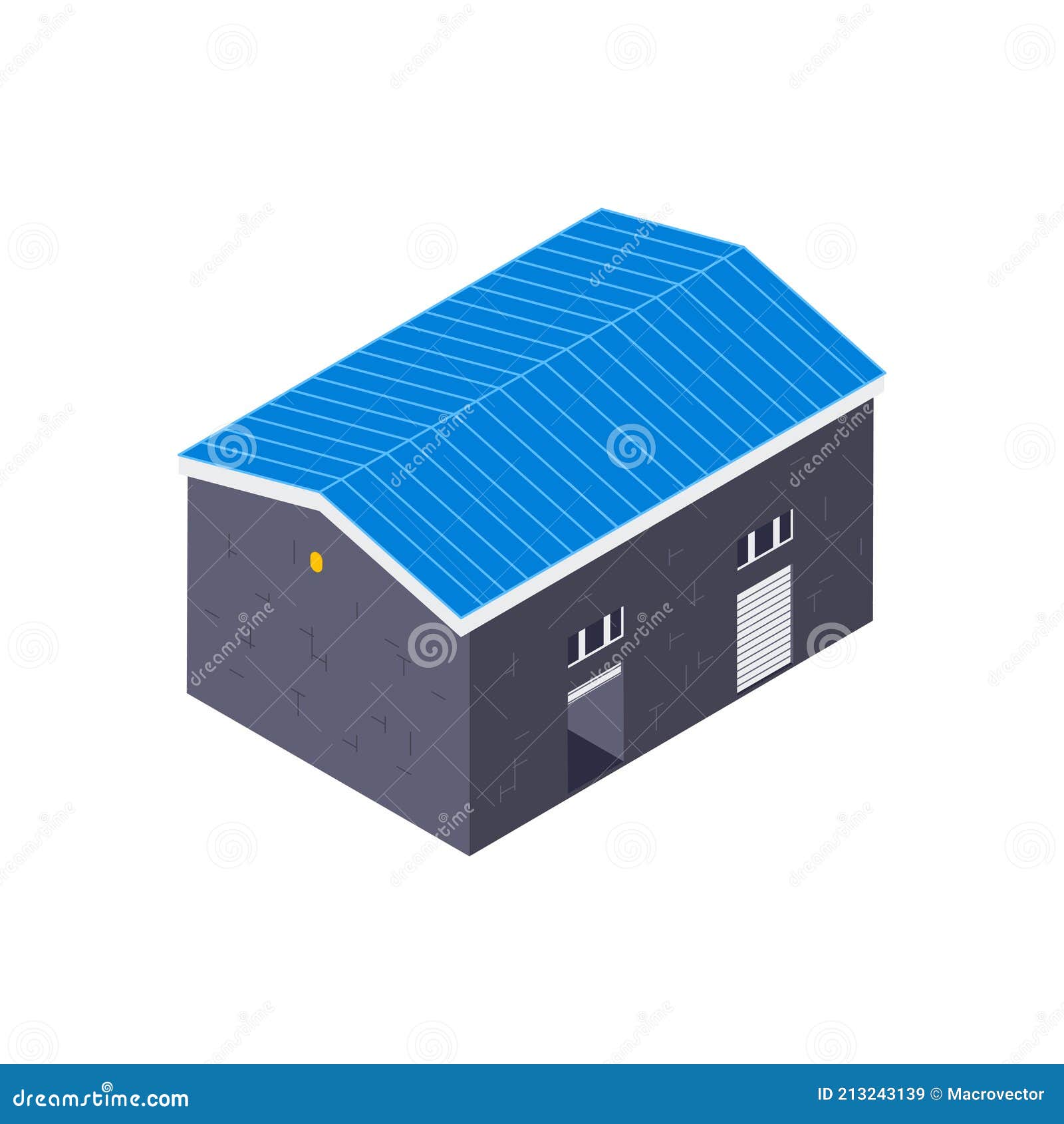 Warehouse Building Isometric Composition Stock Vector - Illustration of ...