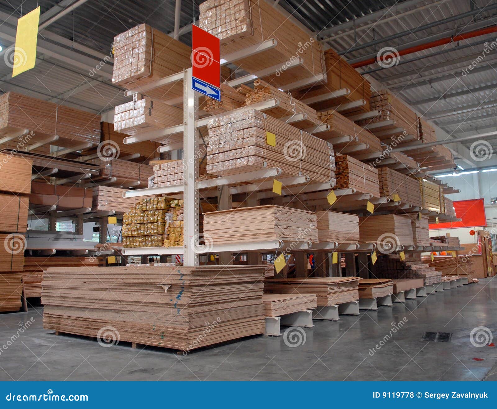Warehouse of Building Materials Stock Photo - Image of warehouse ...