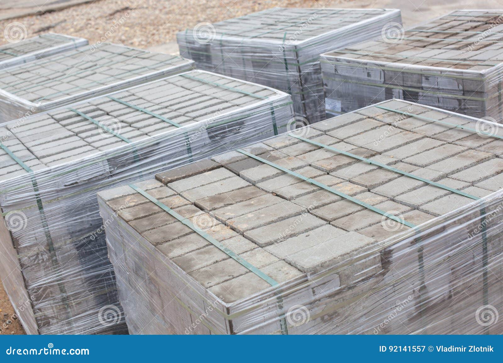 Warehouse of Building Tiles. Stock Image - Image of texture ...
