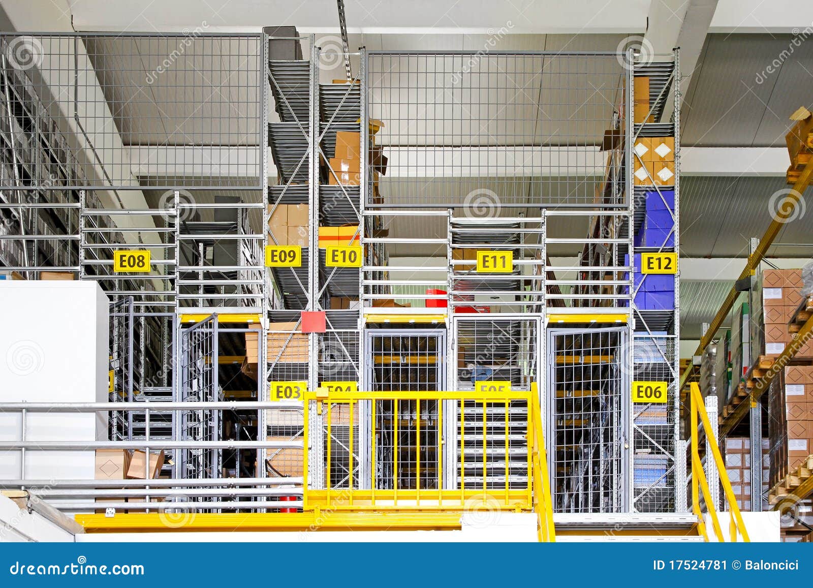 Warehouse cage stock image. Image of cargo, safe, shelf - 17524781