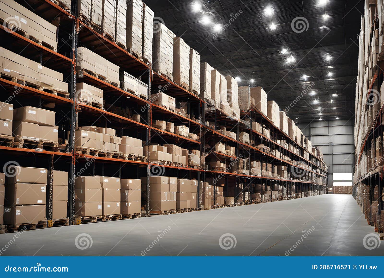 Warehouse Captured from Different Angles while Maintaining Editorial ...