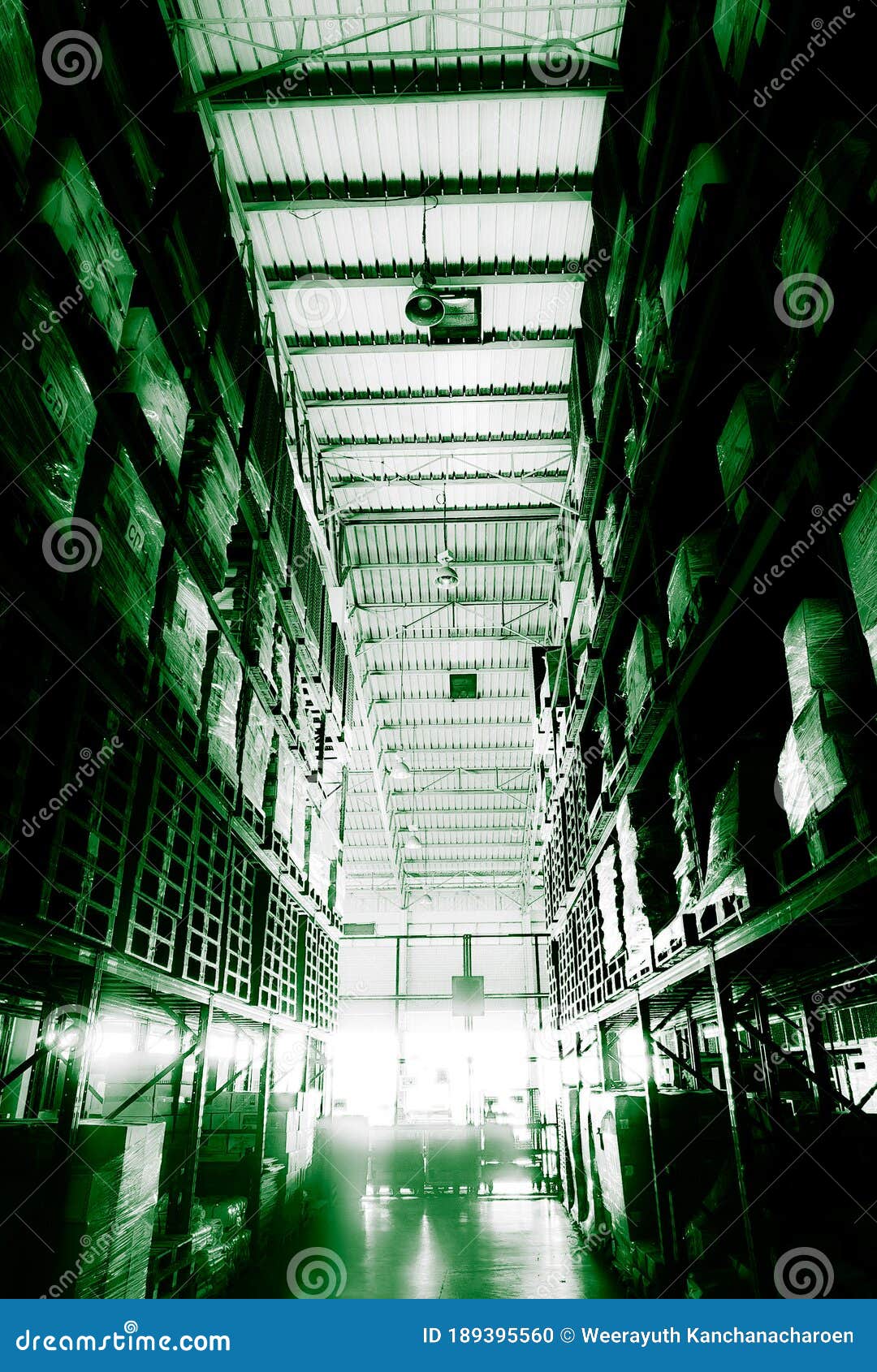 Warehouse Cargo Building Store, Warehouse Interior with Shelves ...