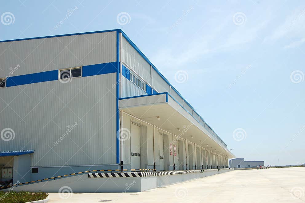 Warehouse in china stock image. Image of industrial, hall - 12950949