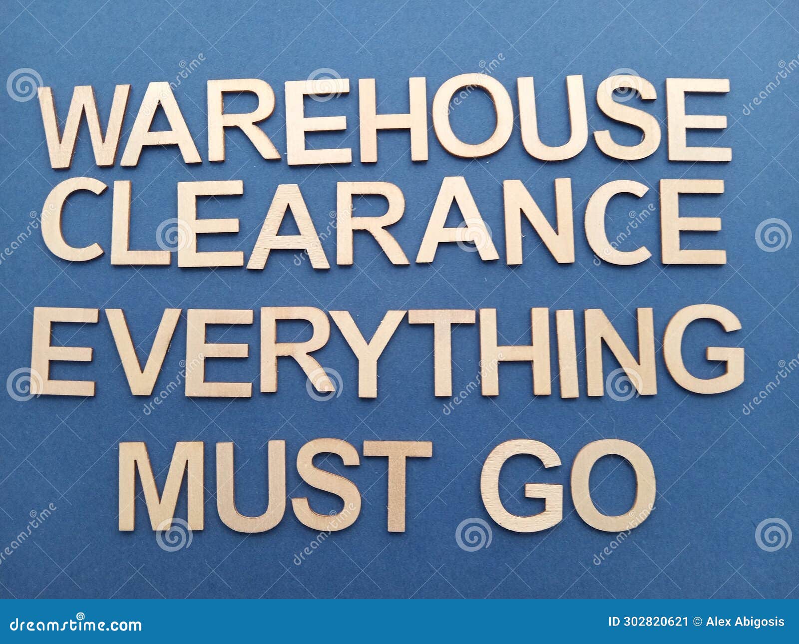 Warehouse Clearance Everything Must Go Sign Stock Image - Image of ...