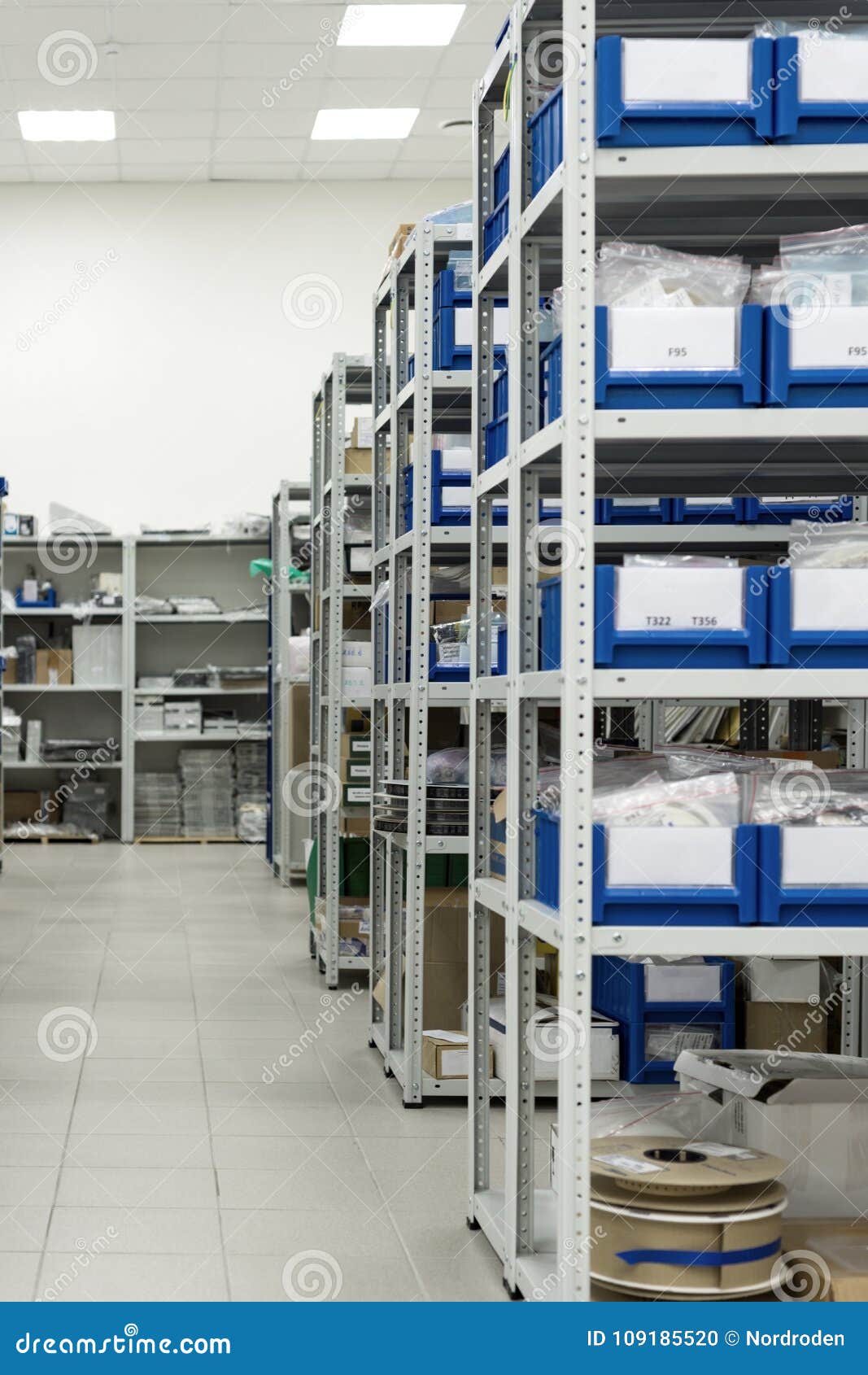 Warehouse of Components for the Electronics Industry. Stock Photo ...