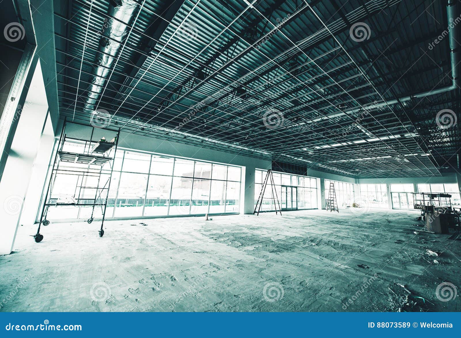 Warehouse Construction Site Stock Image - Image of warehouse ...