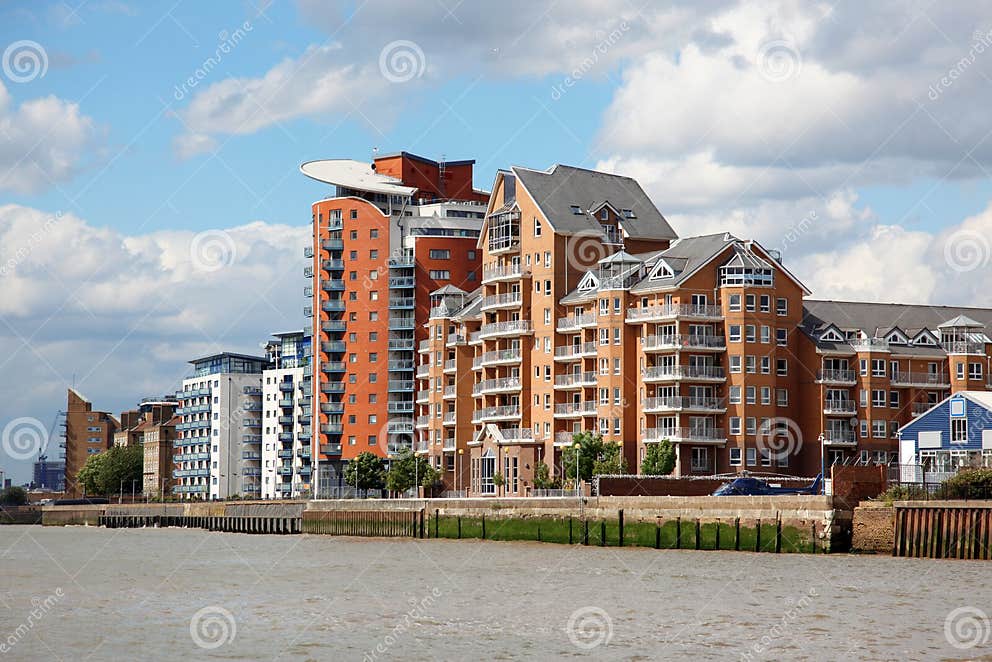 Warehouse Converted into Apartments Stock Image - Image of british ...