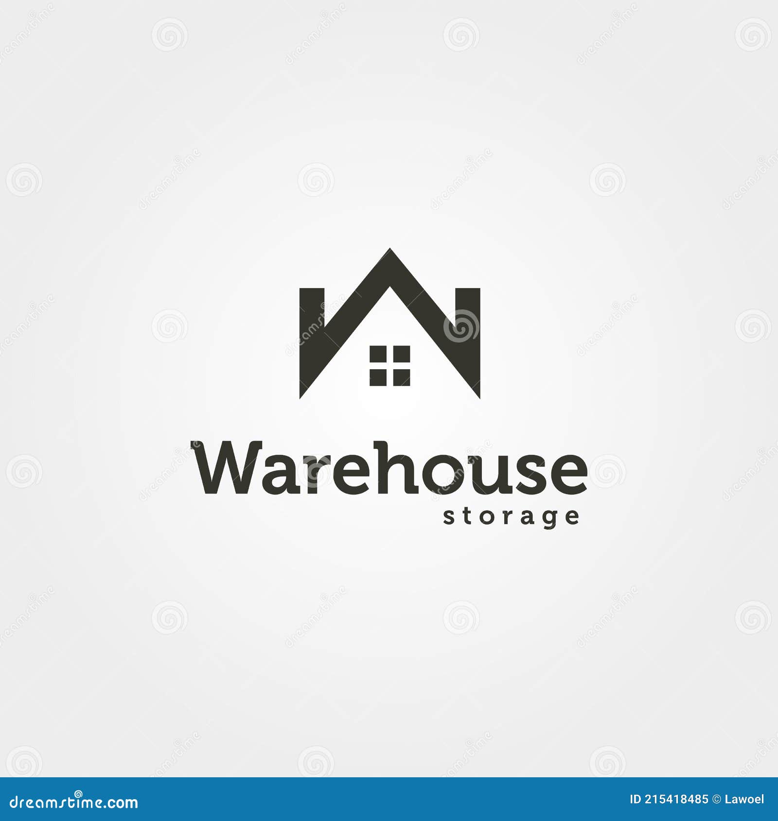 Warehouse Creative Letter W Logotype Vector Illustration Design Stock ...