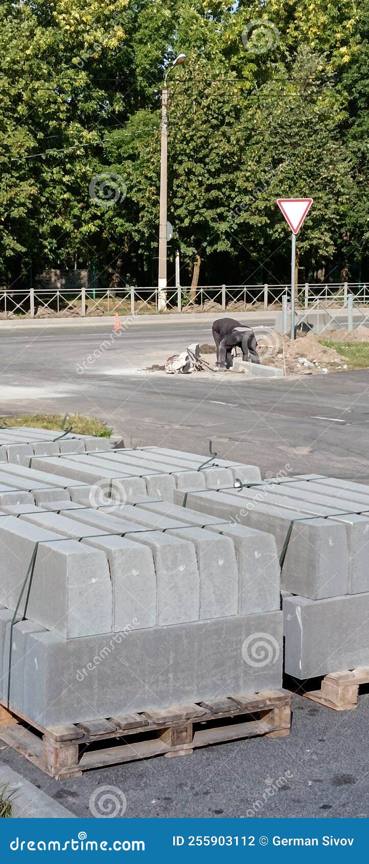 Warehouse Curb Along the Road Editorial Photography - Image of ...