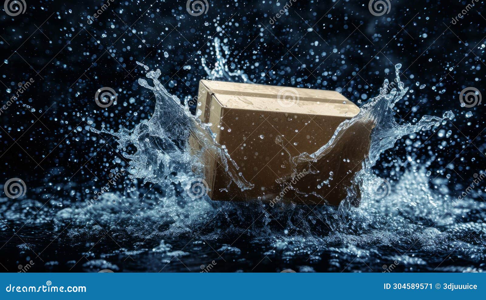 Warehouse Delivery Box Logistics Symbol Horizontal Illustration. Stock ...