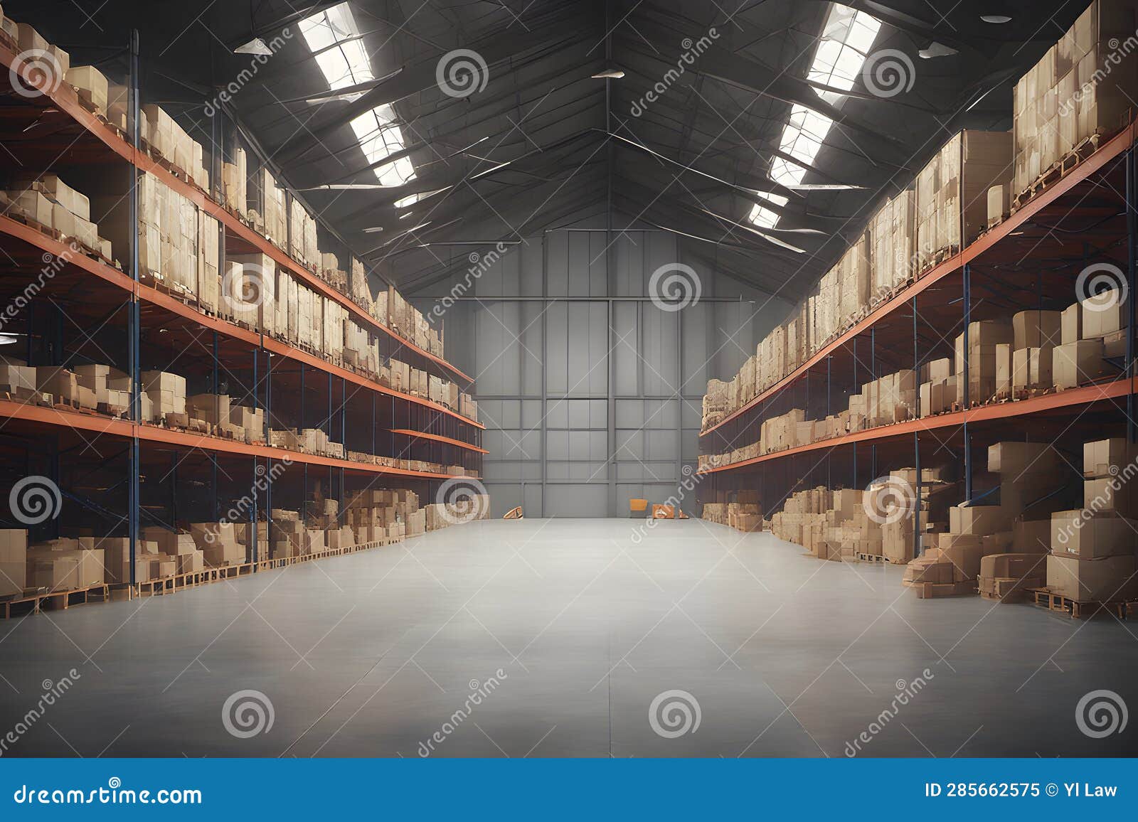 A Warehouse at Different Angles Stock Illustration - Illustration of ...