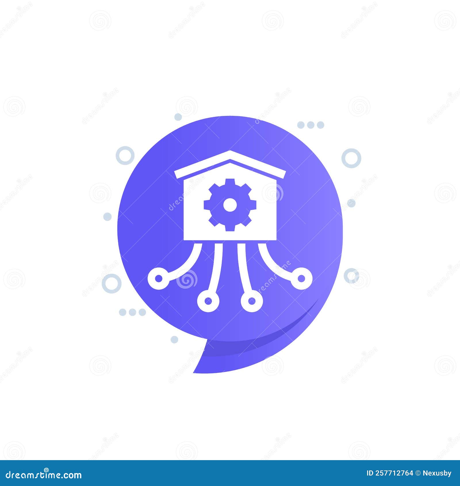 Warehouse, Distribution or Logistics Vector Icon Stock Vector ...