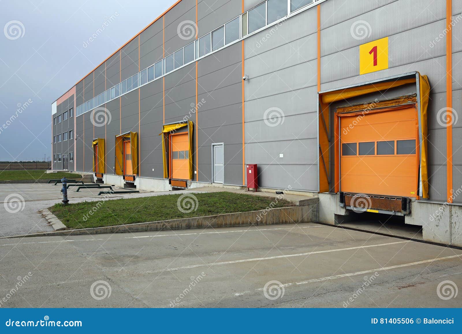 Warehouse Dock stock photo. Image of building, cargo - 81405506